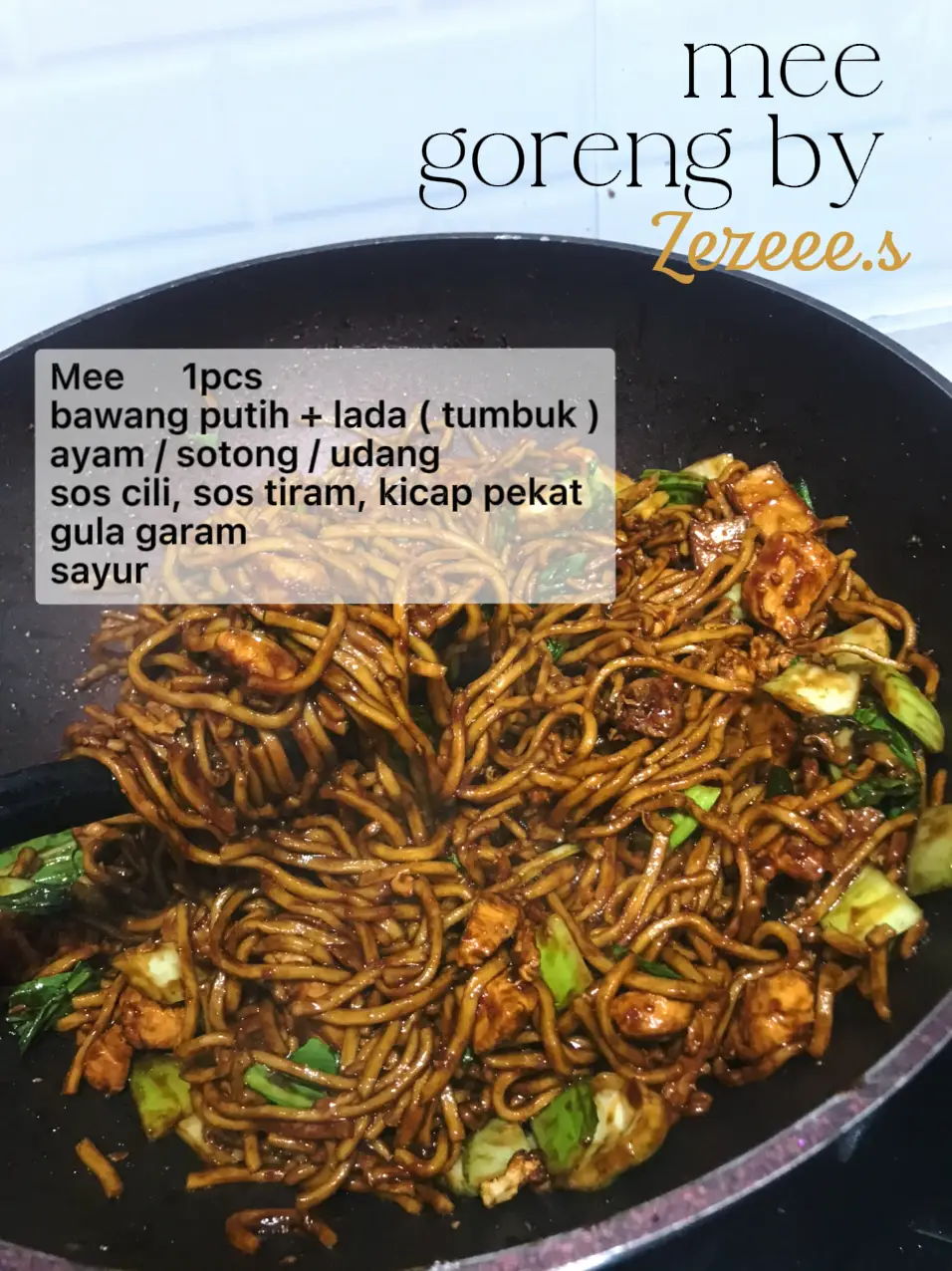 RESEPI MEE GORENG SIMPLE & SEDAP ! | Galeri disiarkan oleh Zeee | Lemon8