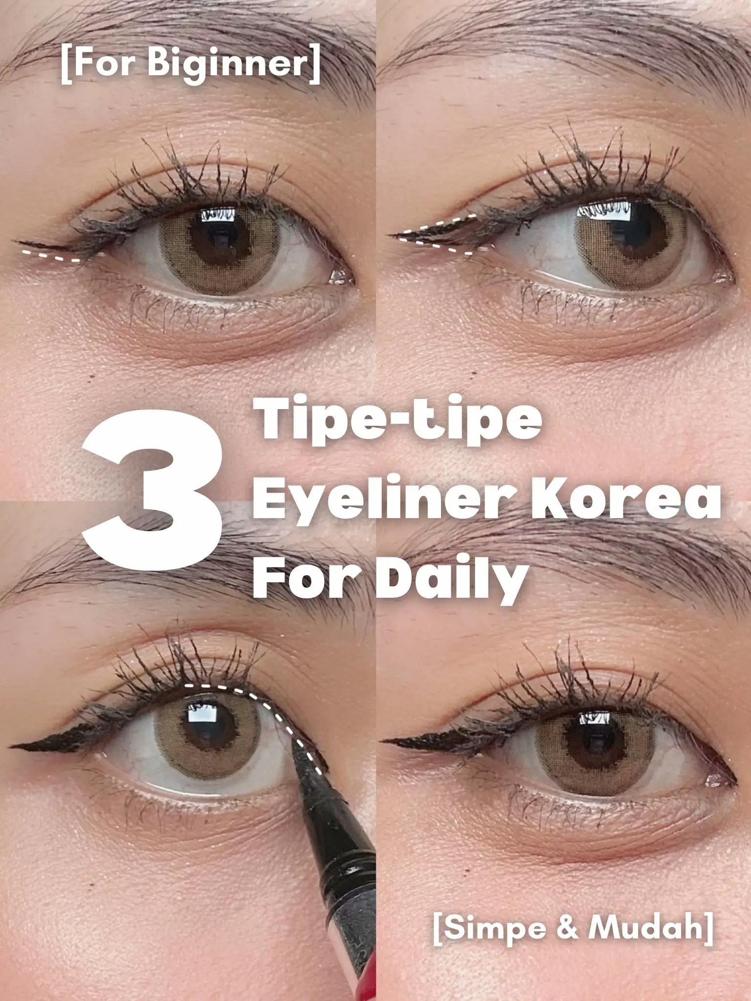 •3 Tipe Eyeliner Korea Buat Daily😍• | Galeri diposting oleh Khaliza ...