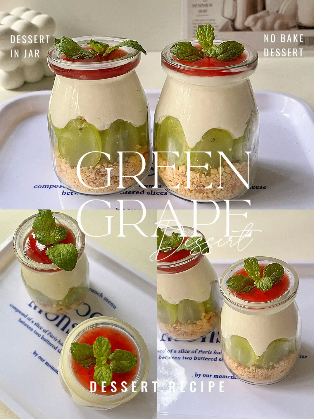 DESSERT TIME: MUSCATS GRAPE DESSERT 💚 | Gallery posted by juli ss | Lemon8