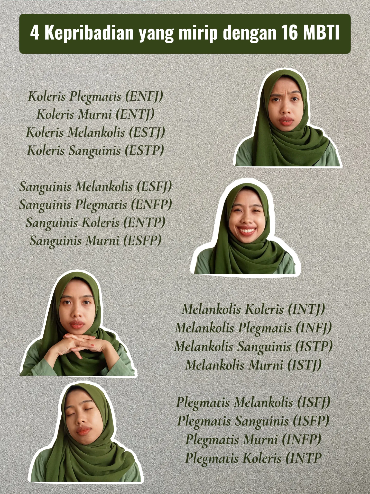 Tes 4 Kepribadian Dasar, apakah sama dengan MBTI? | Galeri diposting ...