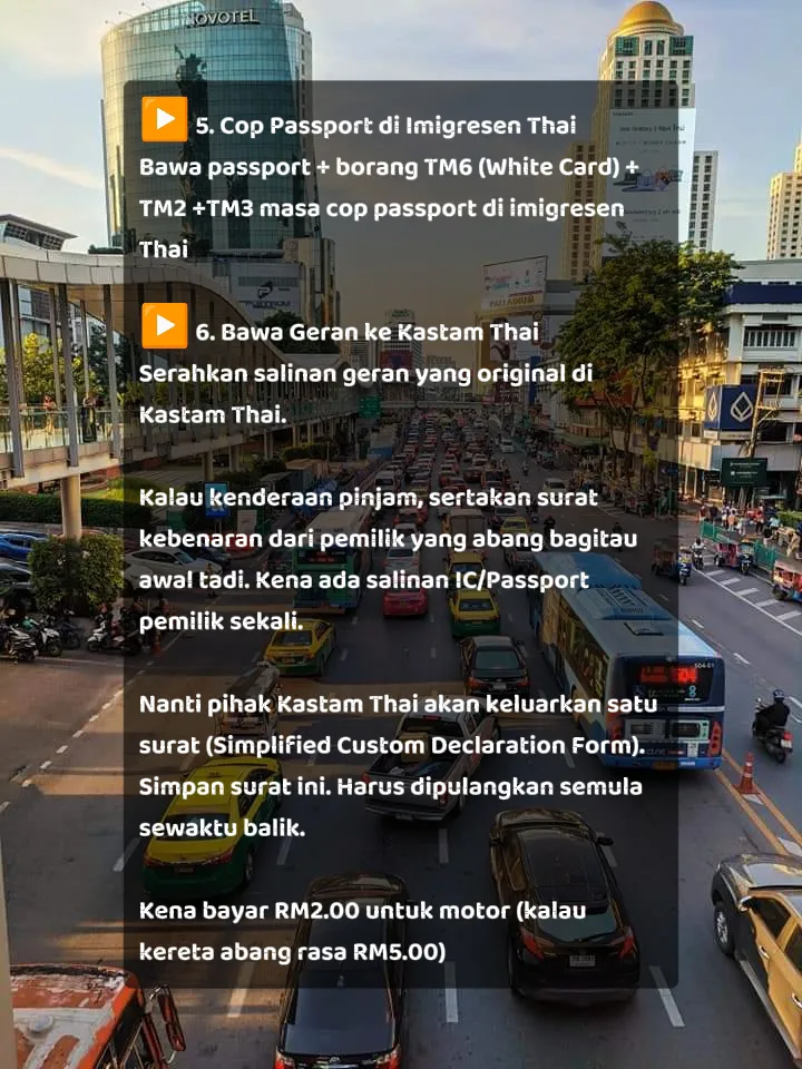 Cara Masuk THAILAND Bawa Kenderaan Sendiri! 🚗🇹🇭 | Gallery posted by ...