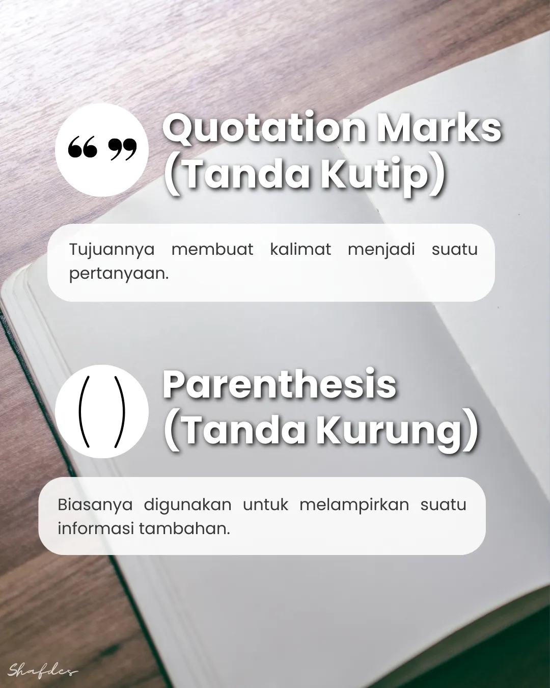 Harus Tau 😱 Tanda Baca dalam Bahasa Inggris ‼️ | Galeri diposting oleh Shafdes 🌸 | Lemon8