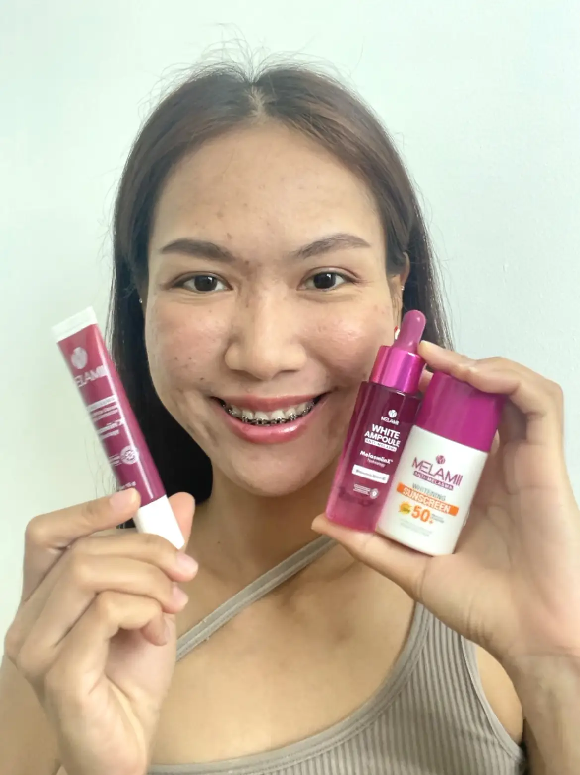 จบปัญหาฝ้า กระ จุดด่างดำฝังลึกใน 3 step : Melamii | แกลเลอรีที่โพสต์โดย รีวิวอะไรดี | Lemon8