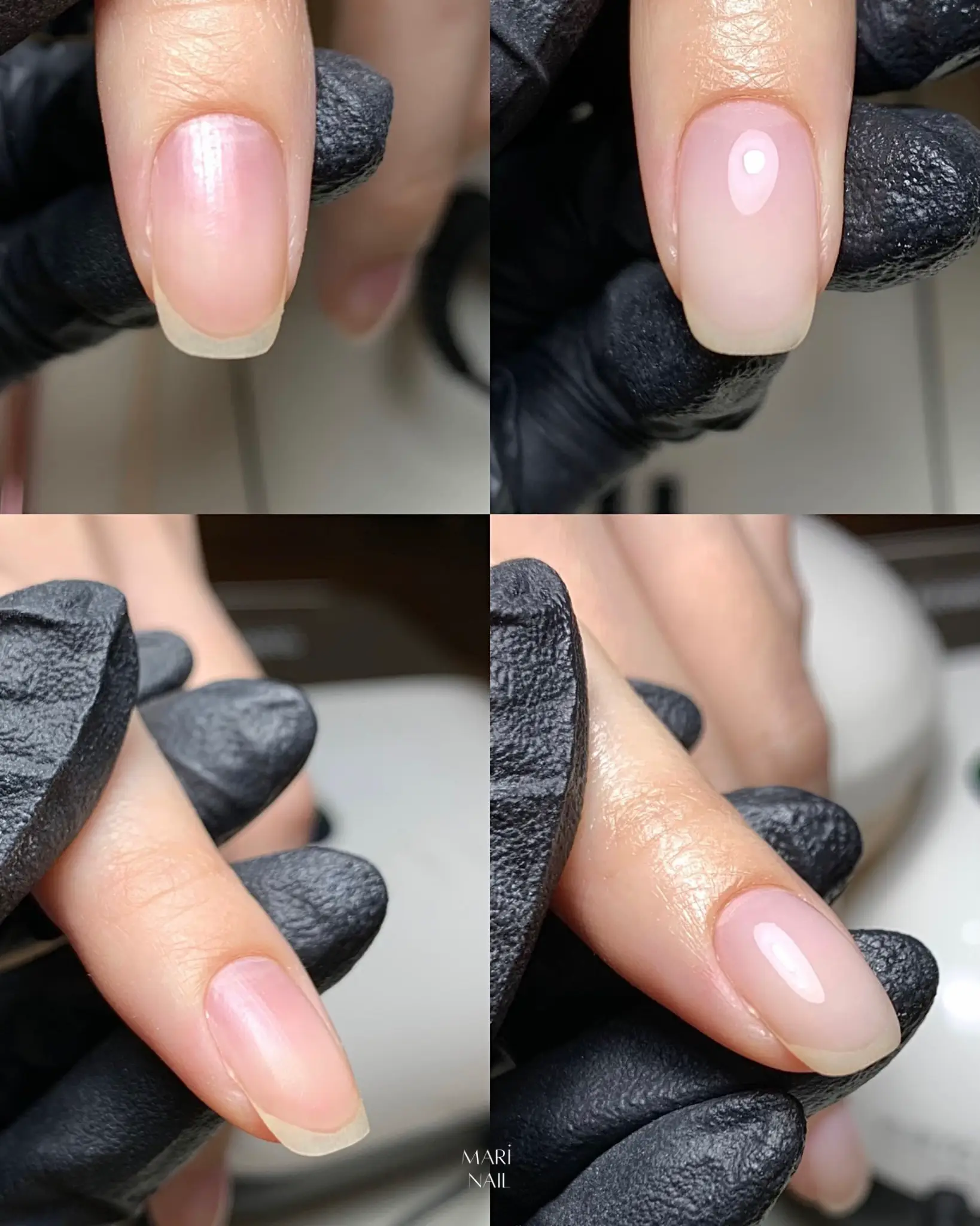 Milky on Natural nails Overlay🤍 | แกลเลอรีที่โพสต์โดย MARI NAIL | Lemon8