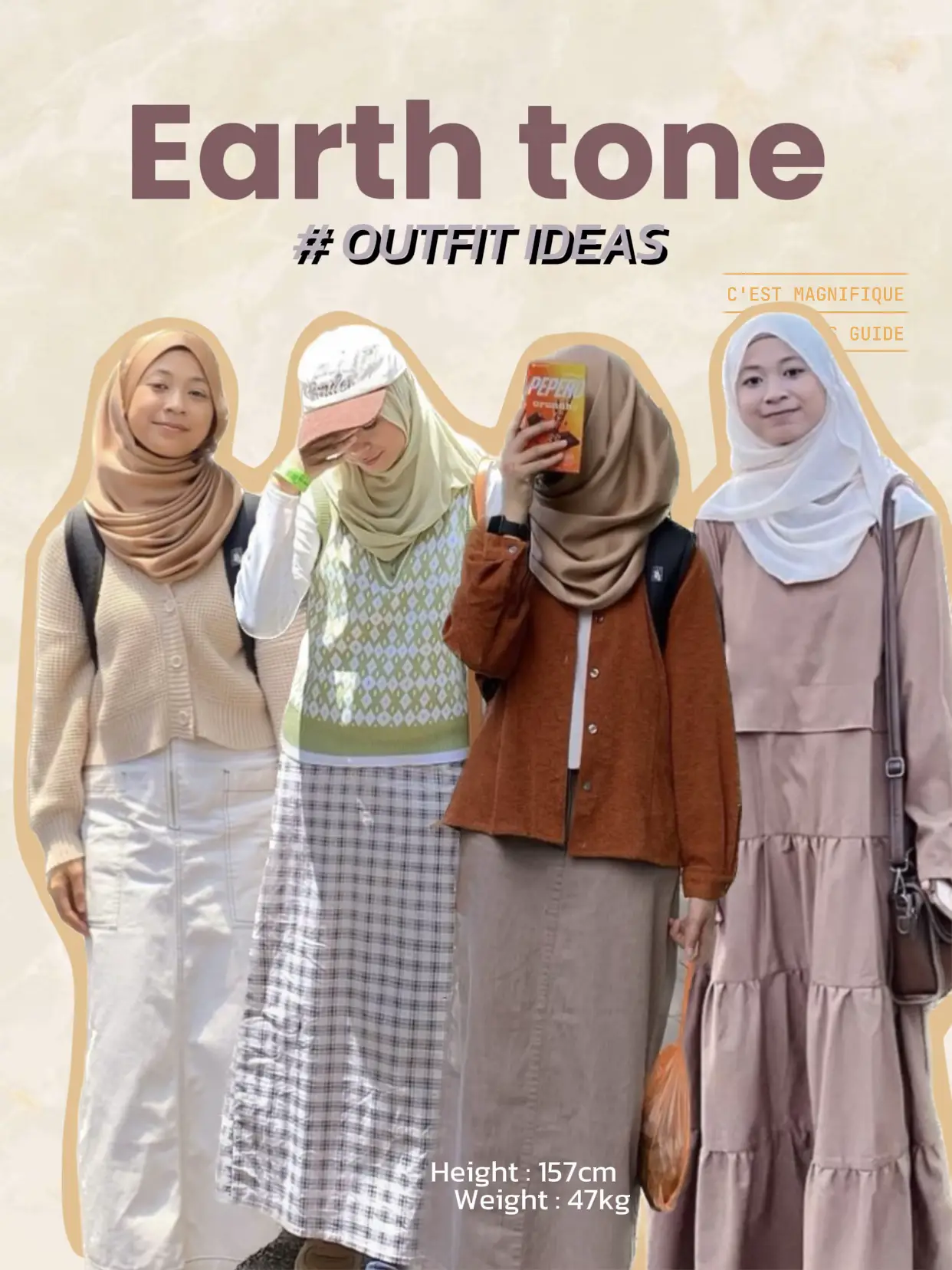 Earth tone outfits for hijabis🤎🪞🧸 | Galeri disiarkan oleh aisha ♡ | Lemon8