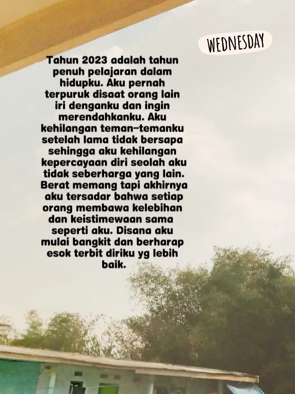 Evaluasi Diri | Galeri diposting oleh Din🌻 | Lemon8