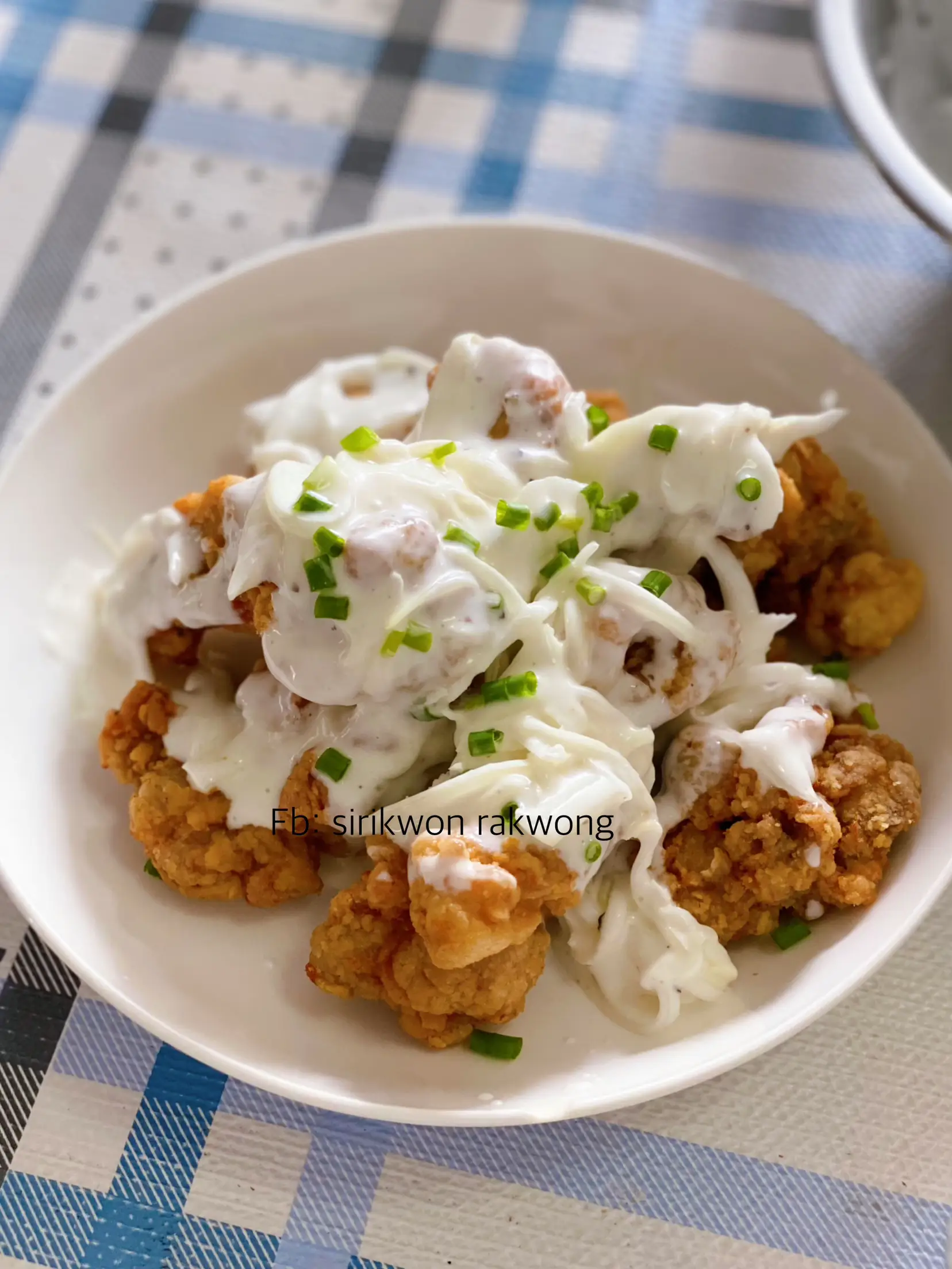ครีมซอสหัวหอมกับไก่ทอดกรอบ | แกลเลอรีที่โพสต์โดย Cookedby.kwon | Lemon8