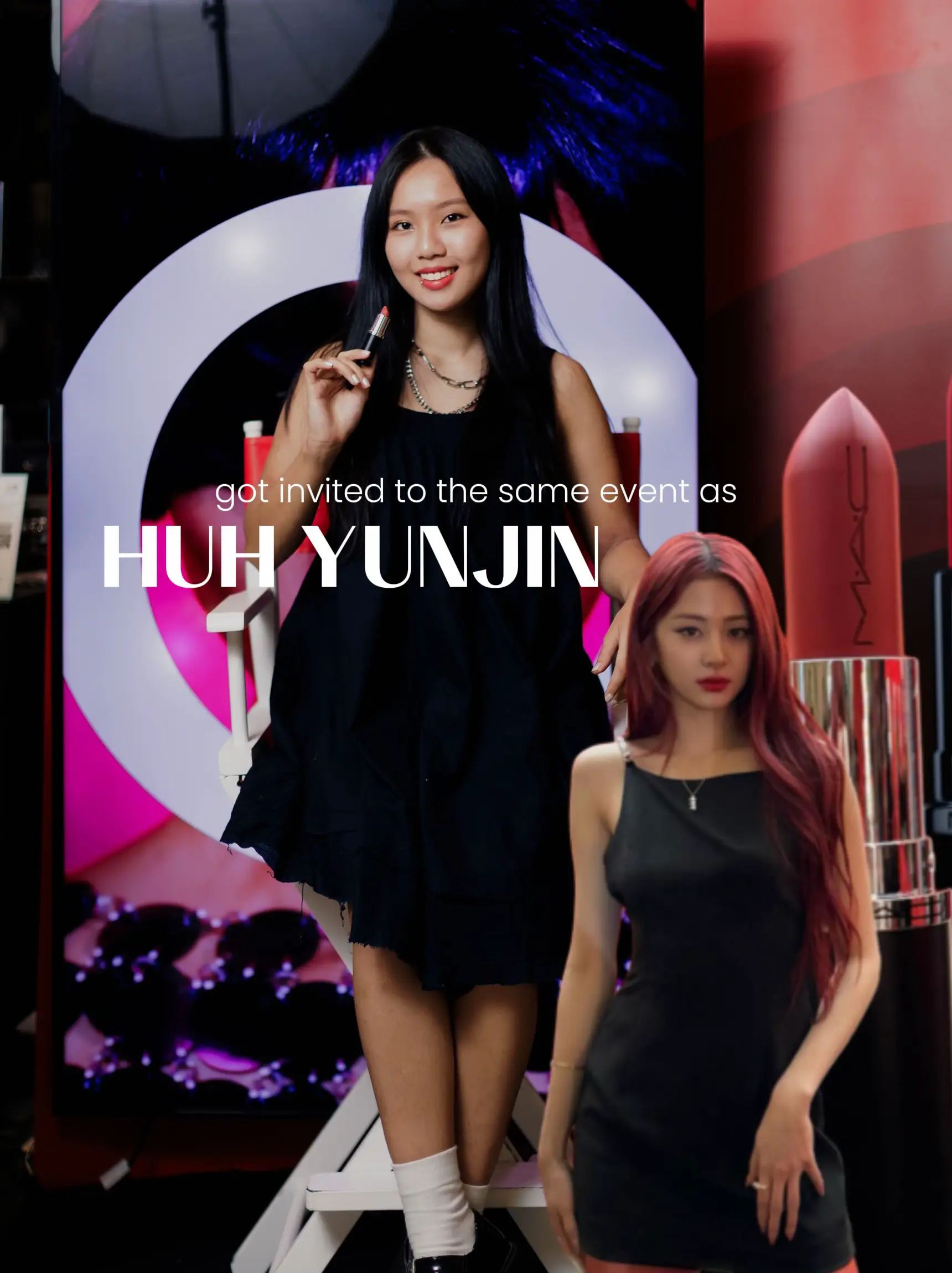 got invited to the same event as huh yunjin😭♥️ | Gallery posted by alison | Lemon8