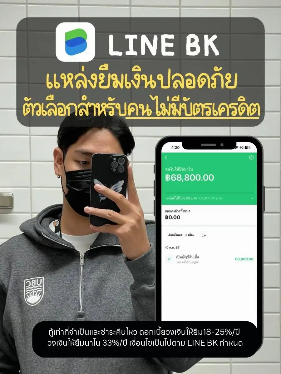 LINE BK: แหล่งยืมเงินปลอดภัย ตัวเลือกสำหรับคนไม่มีบัตรเครดิต | แกลเลอรีที่โพสต์โดย Paul PRAISRI ...