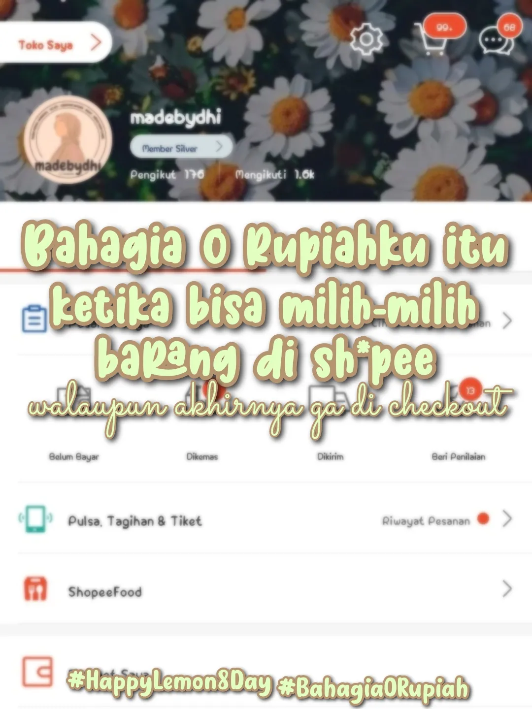 BAHAGIA ITU EMANG SEDERHANA😆 | Galeri diposting oleh dhiᡣ𐭩 | Lemon8