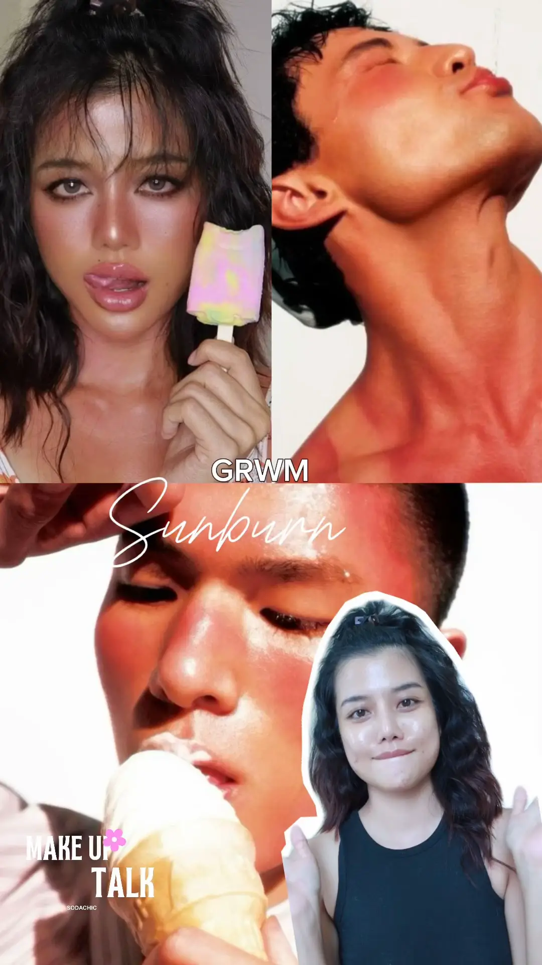 Heatstroke Sunburn makeup tutorial 🔥 | วิดีโอที่เผยแพร่โดย SODACHIC | Lemon8