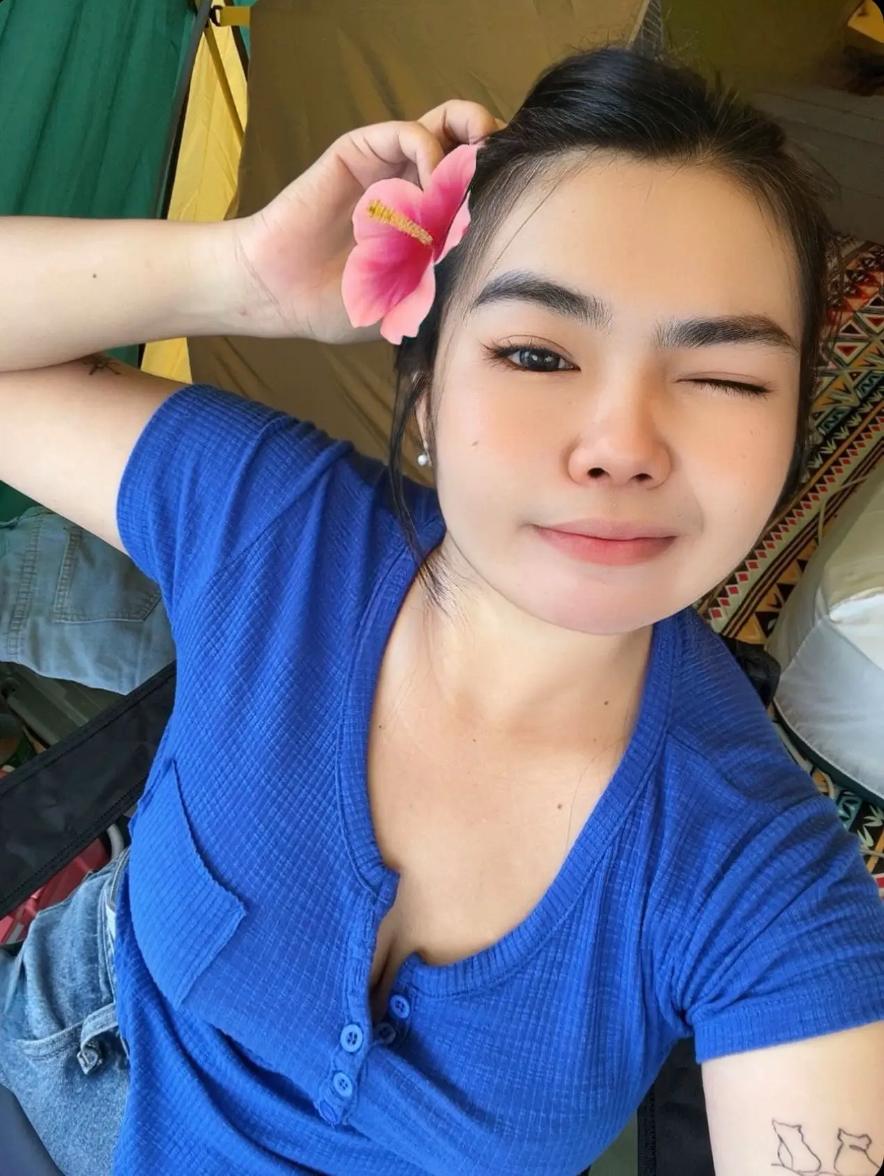 จุดกางเต้นท์ ไร่ย่าแย้ม 🏔️🏕️ | แกลเลอรีที่โพสต์โดย CHUTAMAS_N | Lemon8