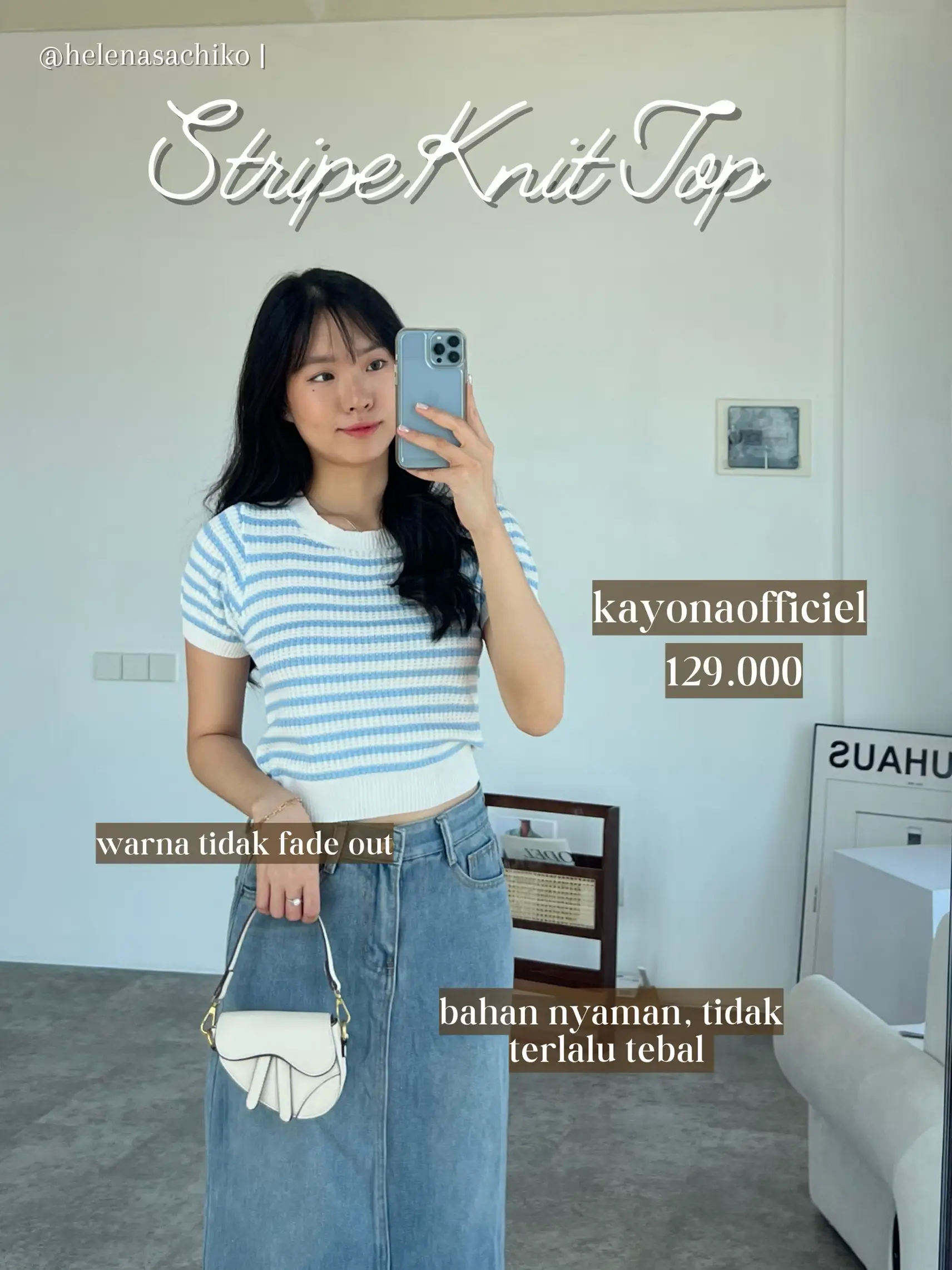 ON SHOPEE VS ON ME ♡ knit crop top haul | Galeri diposting oleh helena sachiko | Lemon8