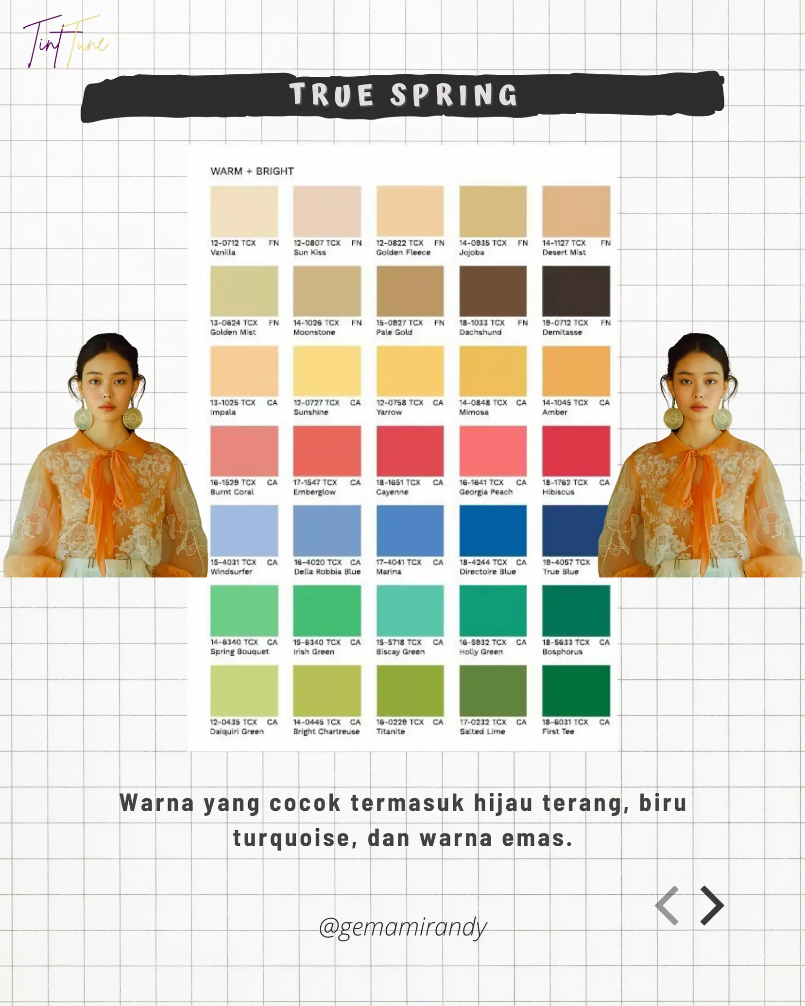 Tiga Color Season untuk Skintone Kuning Langsat 💃🏼💃🏼 | Galeri diposting ...