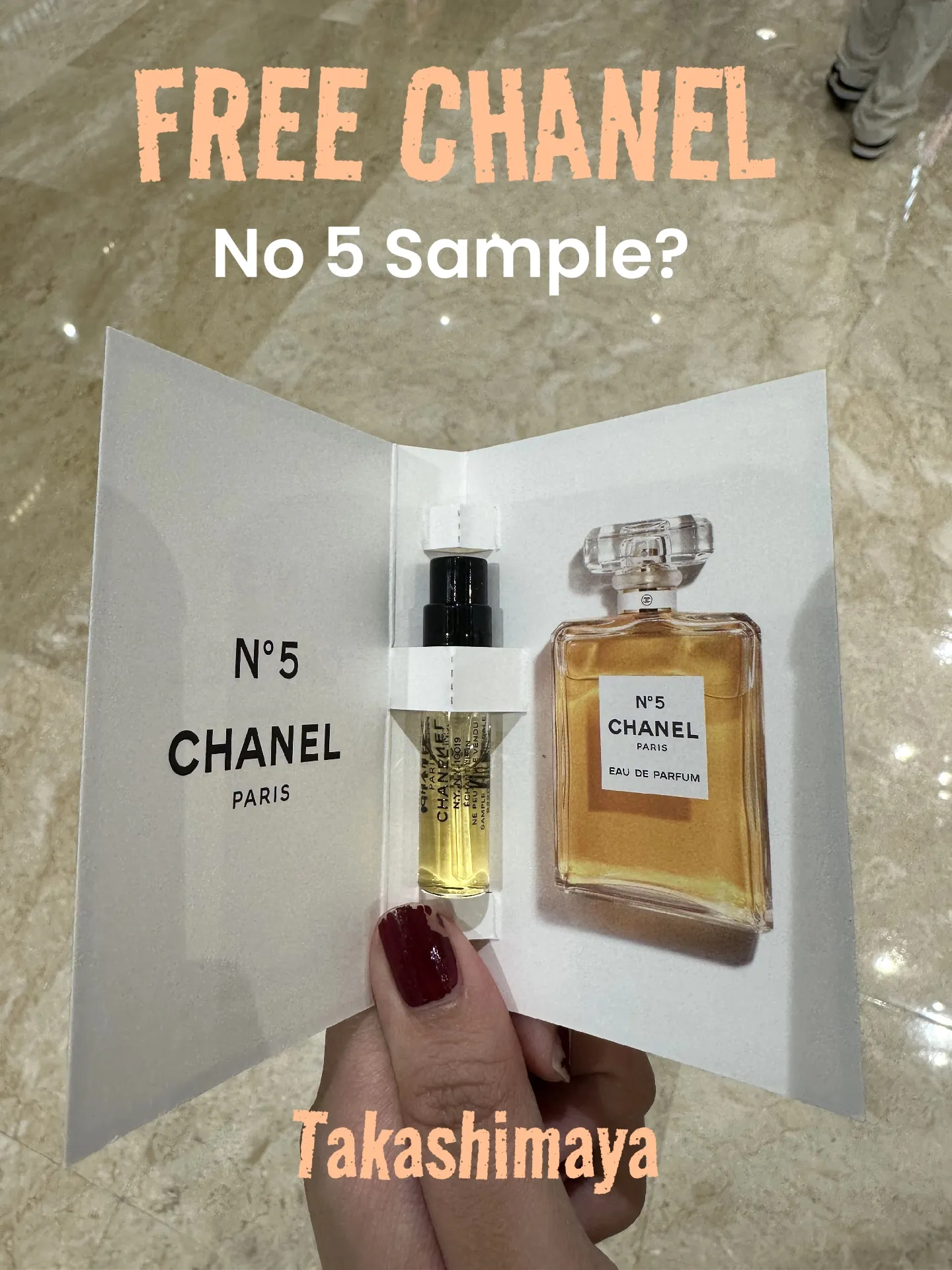FREE Chanel No5 Sample at Taka | Gallery posted by flyingalive | Lemon8