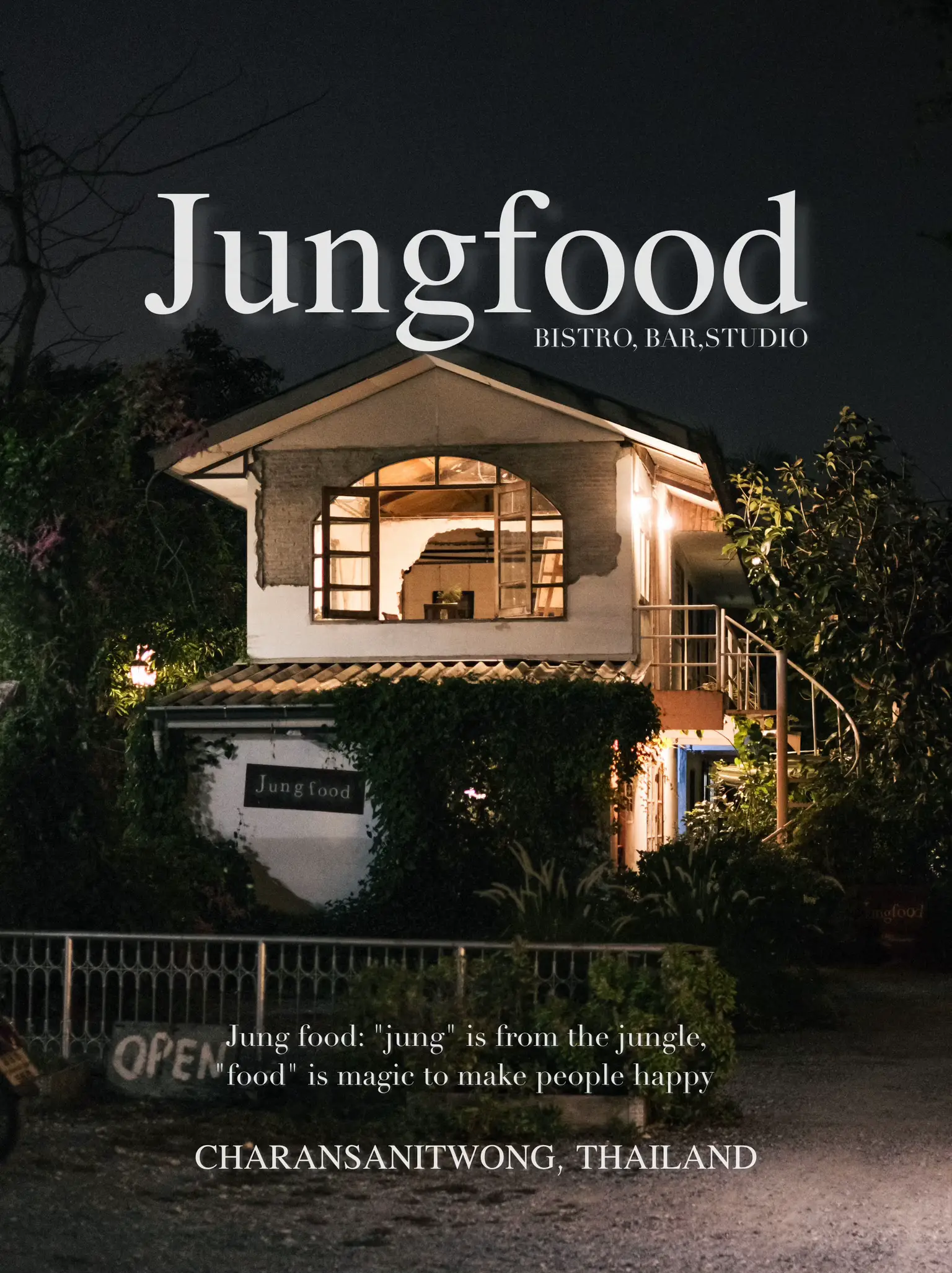 🏡Jungfood กลางวันคาเฟ่ กลางคืนเป็นบาร์ (จรัญสนิทวงศ์) | แกลเลอรีที่ ...