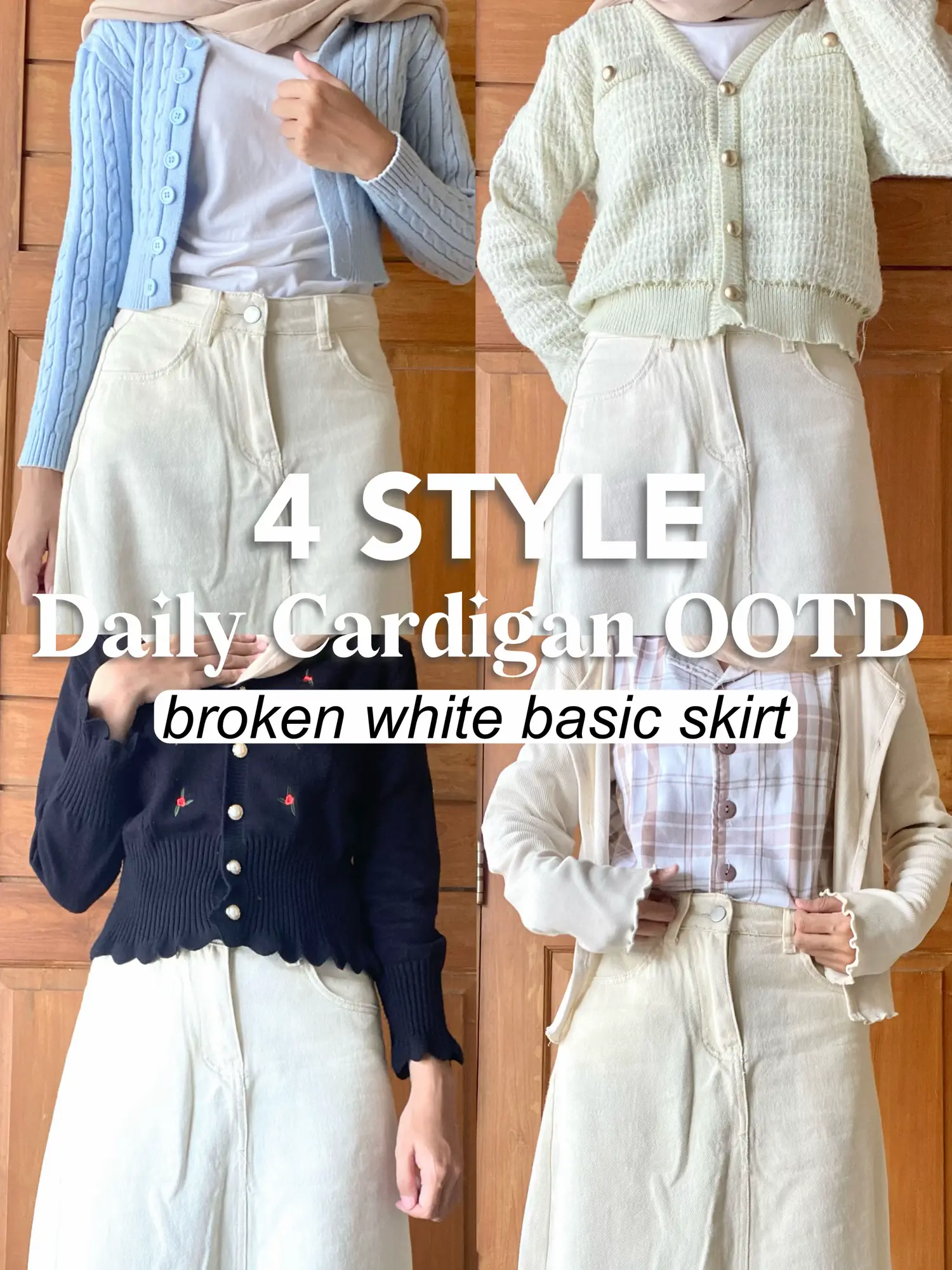 KOMBINASI OUTFIT CARDIGAN UNTUK SEHARI HARI 🫶🏻💖 | Gallery posted by ⋆ ...