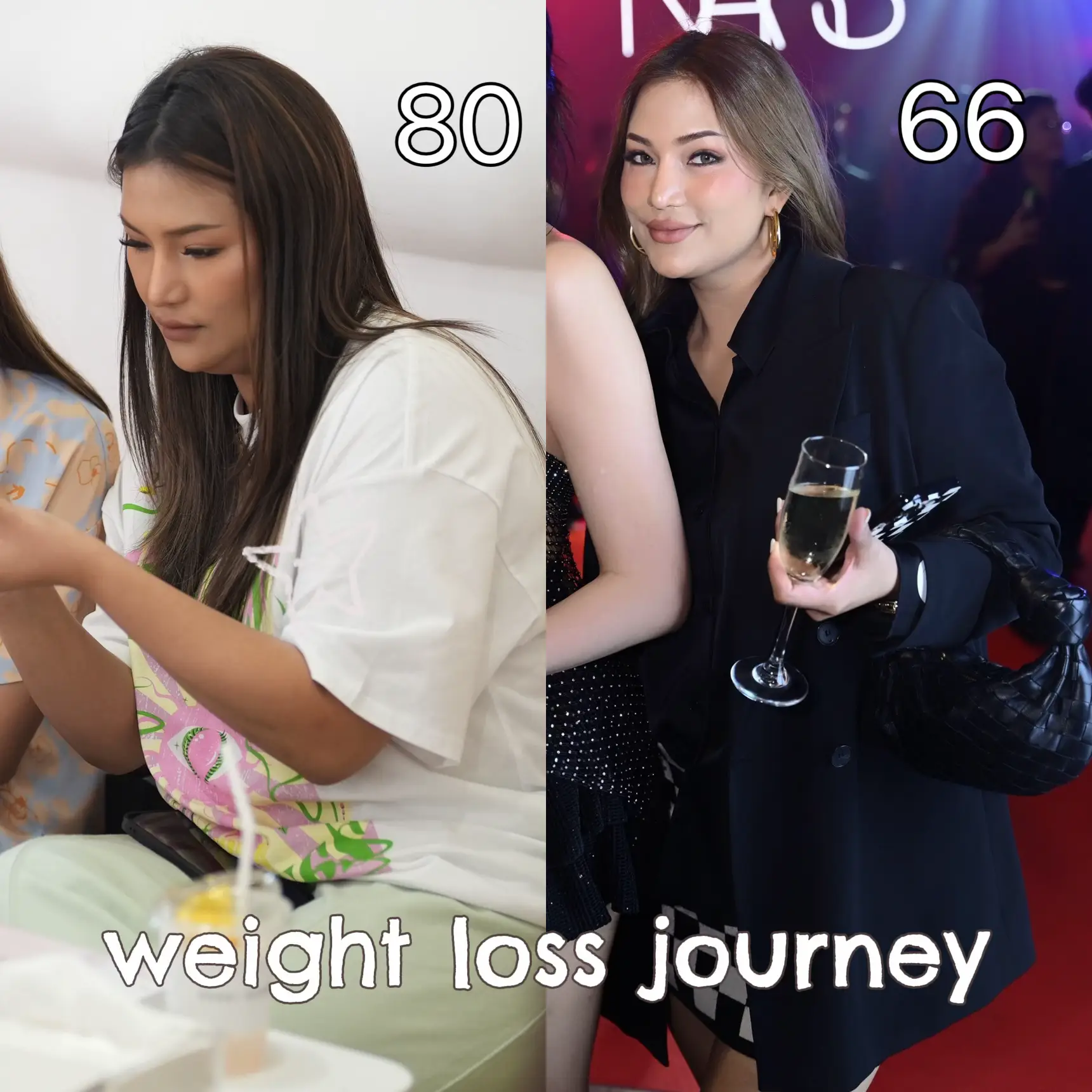 weight loss journey 80 >> 66 kg. | แกลเลอรีที่โพสต์โดย ซฟ.โซเฟีย | Lemon8