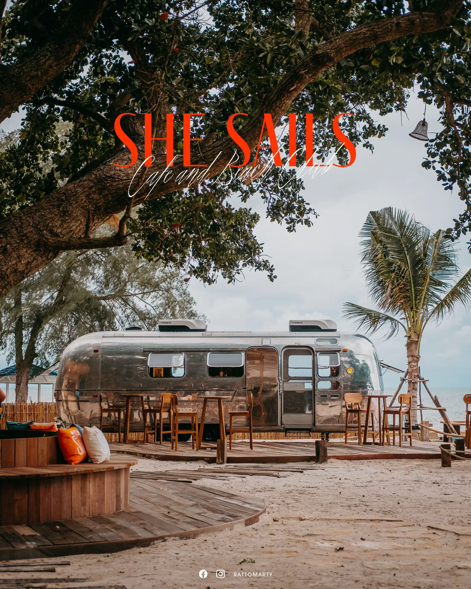 She Sails Cafe & Beach Club คาเฟ่ลับสุดชิล ริมหาดระยอง | แกลเลอรีที่โพสต์โดย Rattomarty | Lemon8