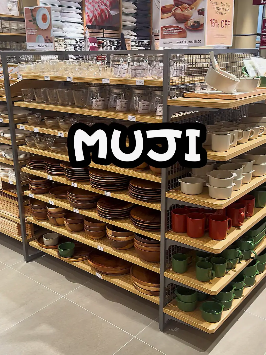 Cantiknya pinggan dan mangkuk dekat MUJI SHOP😍 | Video diterbitkan oleh Mak Cik Jordan | Lemon8