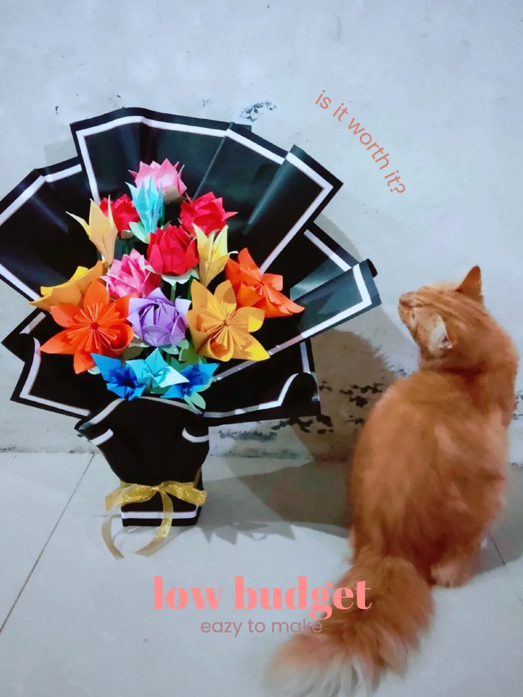 - diy bucket bunga origami 💐- | Galeri diposting oleh call me azza💐 | Lemon8