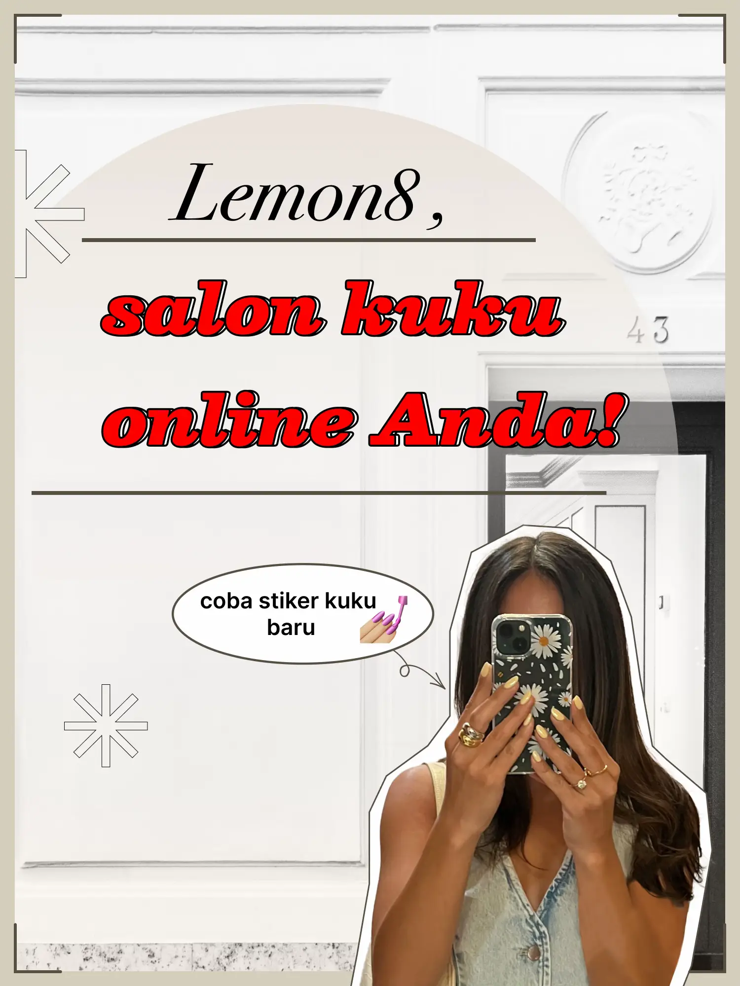 Stiker kuku telah hadir! Dadah, salon kuku! | Galeri diposting oleh Lemon8_tutorial | Lemon8