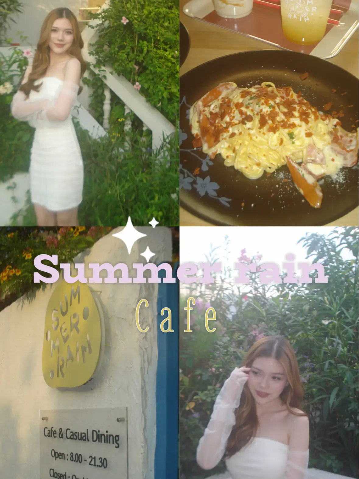 คาเฟ่สายหวานย่านงามวงศ์วาน!🩷💐🍉🍋🍿 | แกลเลอรีที่โพสต์โดย NH | Lemon8