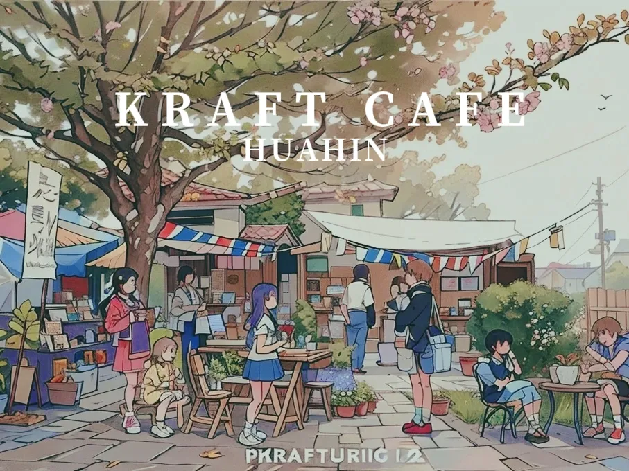 KRAFT CAFE HUAHIN แบบการ์ตูน | Galeri disiarkan oleh KRAFT CAFE | Lemon8