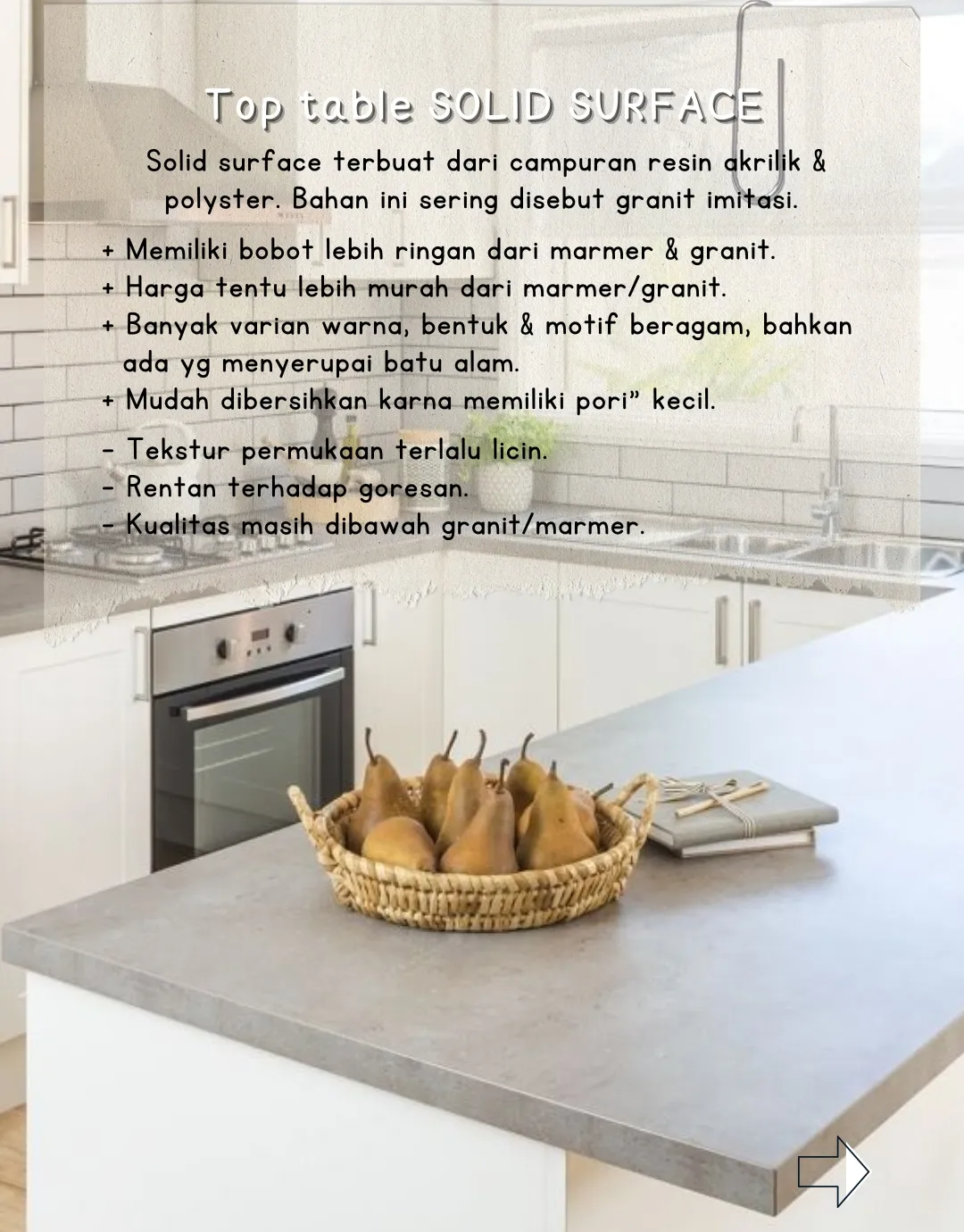 Sebelum NYESEL kenali material untuk top table | Galeri diposting oleh Wisa Yustina | Lemon8