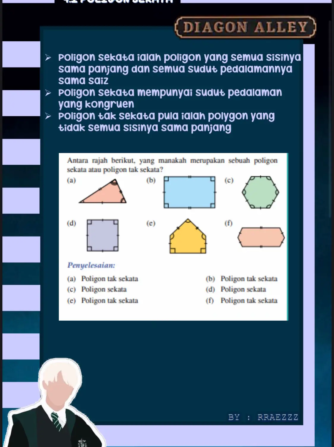 MATH FORM 2:BAB 4 POLIGON | Galeri diposting oleh qayyumdontcare | Lemon8