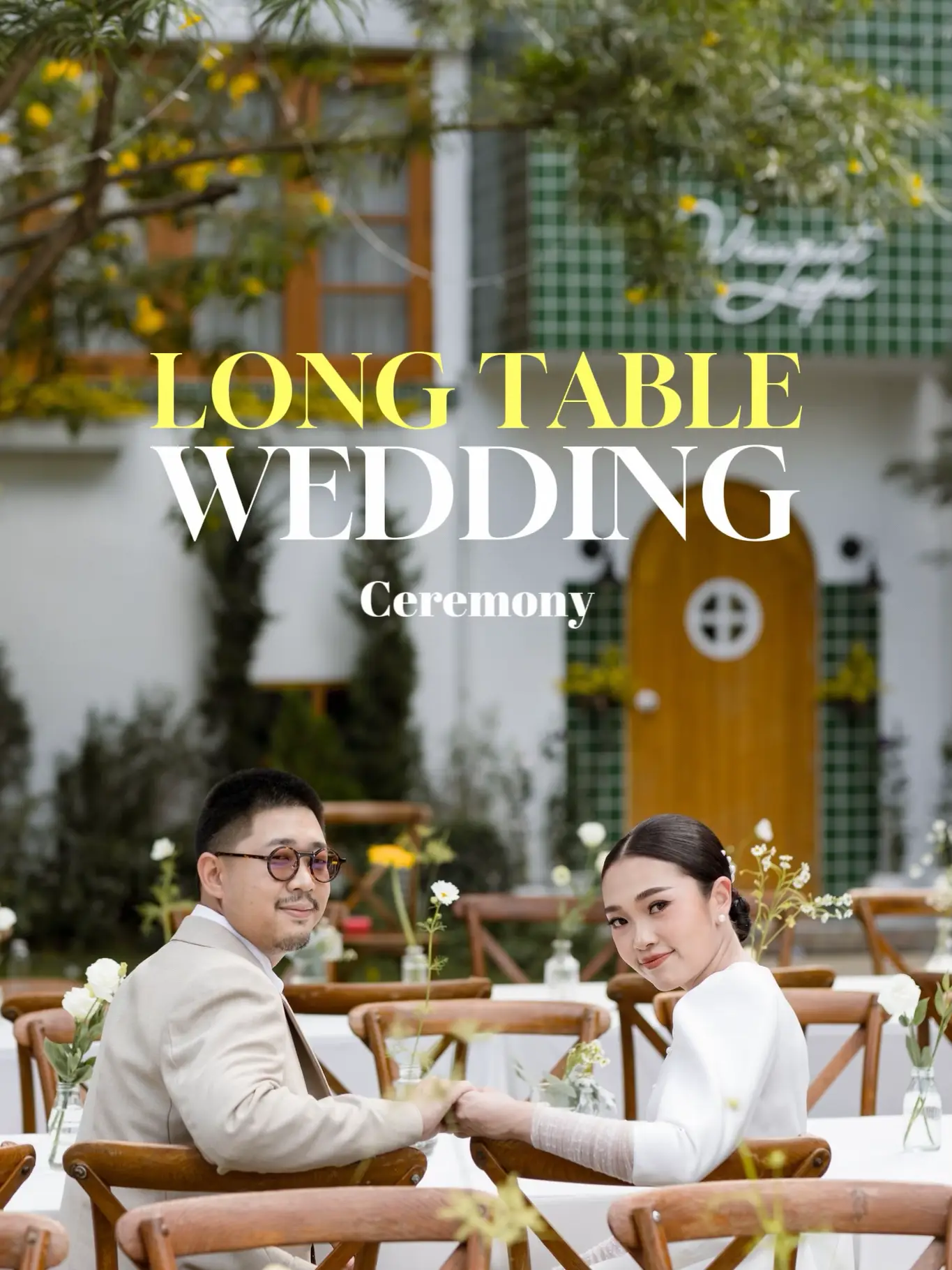 Arrange Longtable Wedding in the Garden. Up to 100 Guests 🌿🌼 | Gallery ...