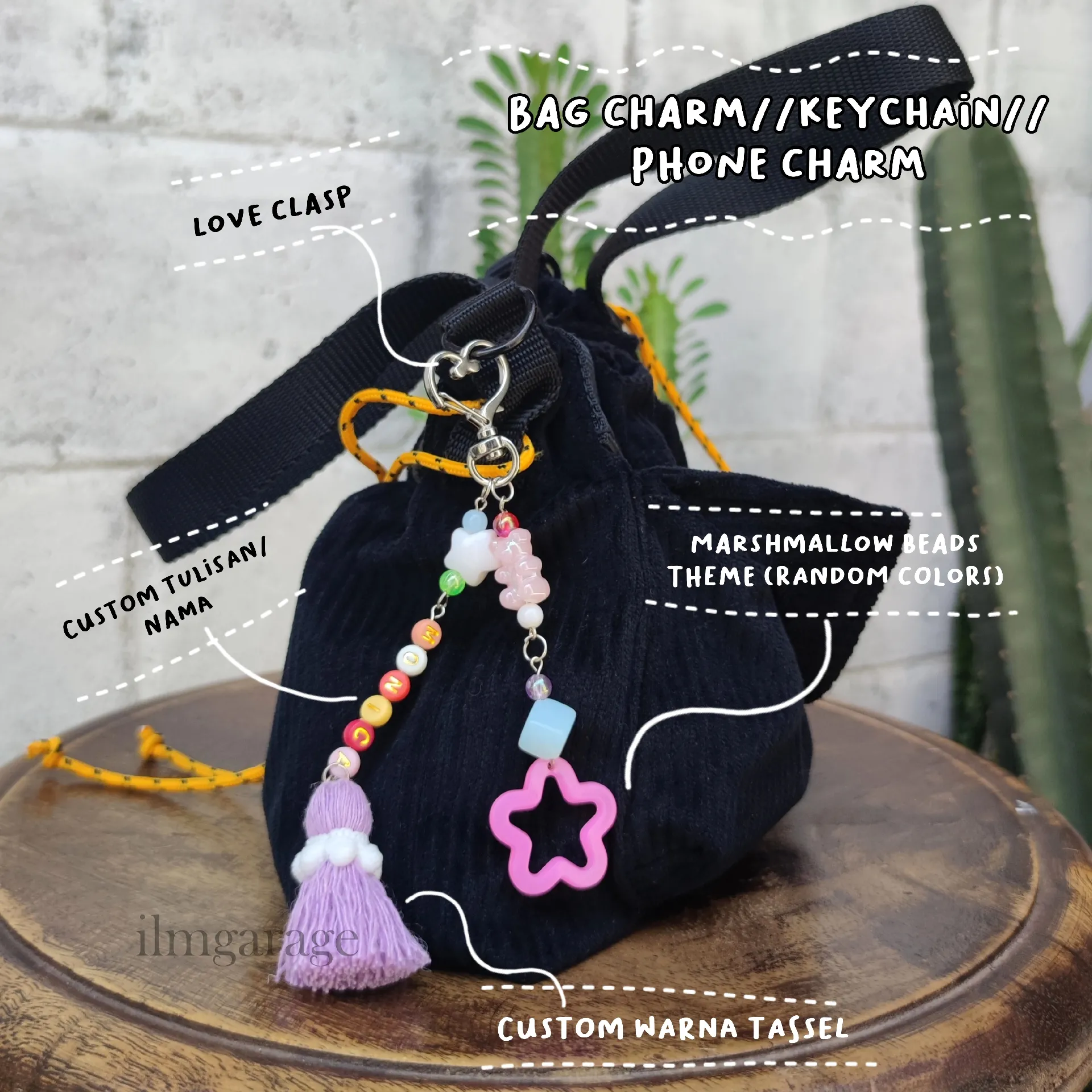 Beads Bag Charm | Galeri diposting oleh ilmgarage | Lemon8
