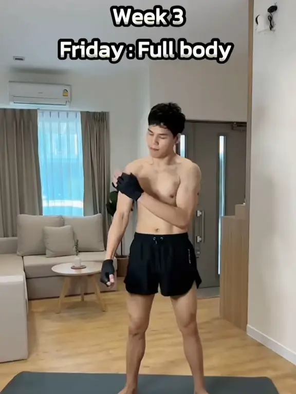 Week 3 Friday full body | วิดีโอที่เผยแพร่โดย อันนี้น้อตว่าดี | Lemon8