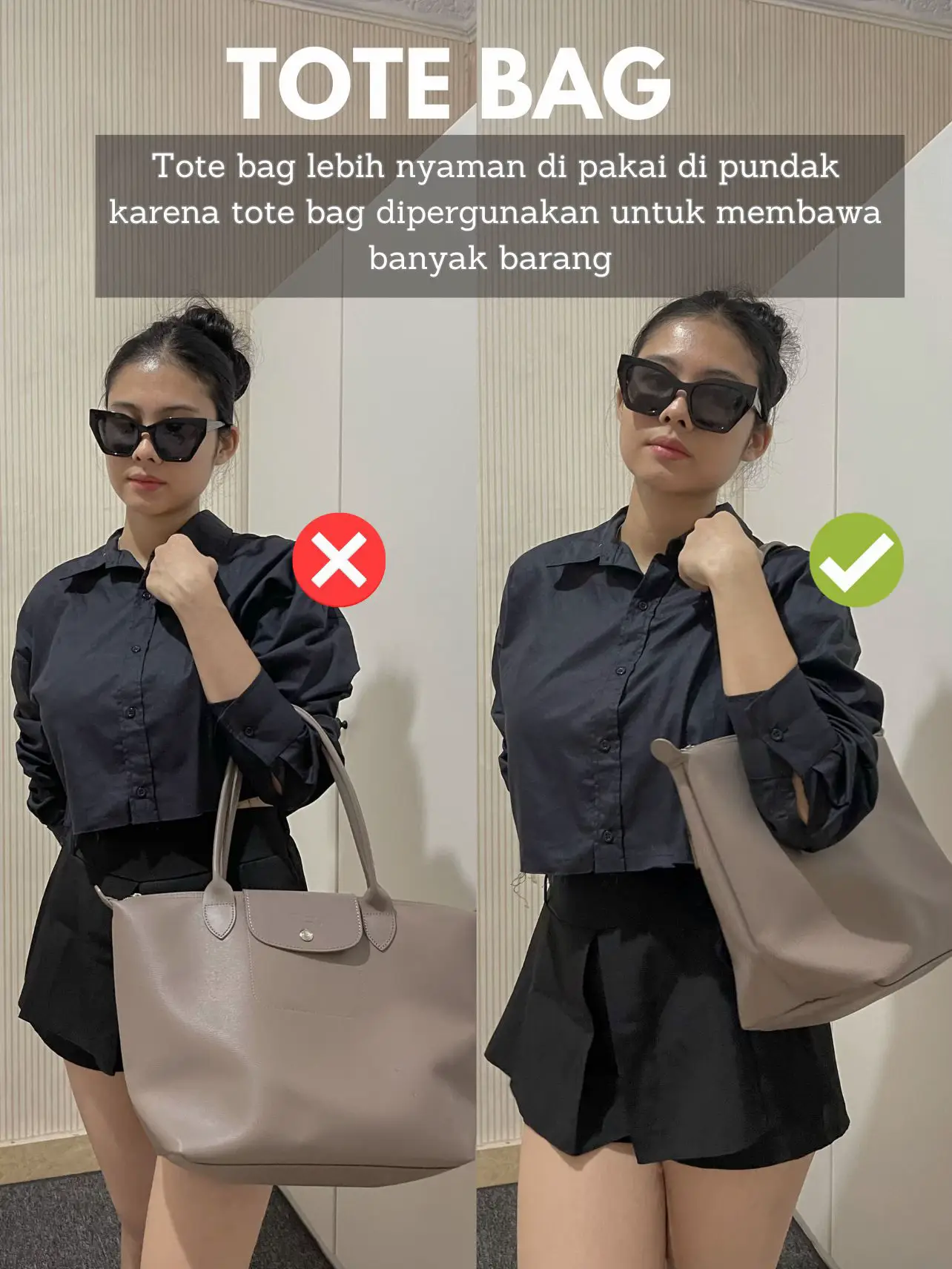 TIPS CARA MEMBAWA TAS YANG BENAR | Galeri diposting oleh Muthia livia | Lemon8