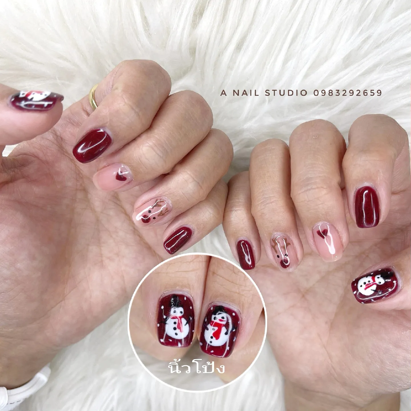 🎄🎄ใกล้วันคริสมาสต์แล้วหนา🎄 | แกลเลอรีที่โพสต์โดย Nail.by.patta | Lemon8