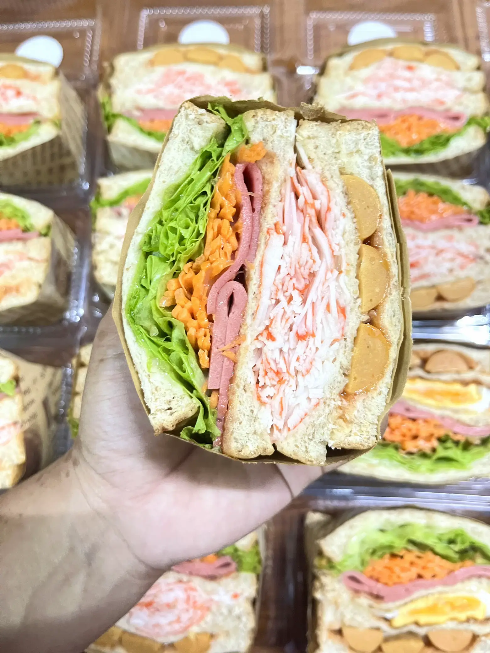 แซนวิชเกาหลี 🥪 ชิ้นละ 20-.!! | แกลเลอรีที่โพสต์โดย เจนจิรา. | Lemon8
