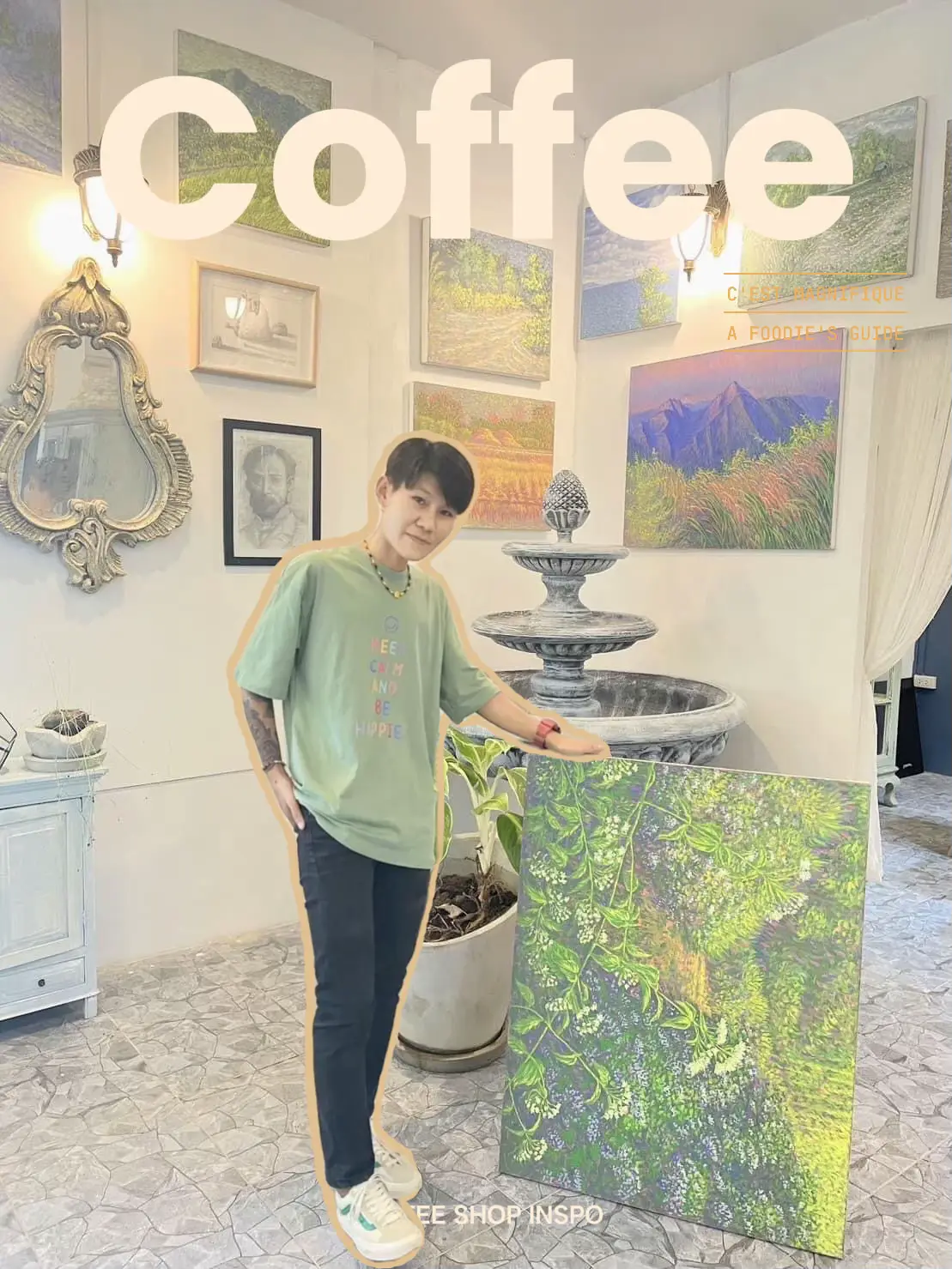 #คาเฟ่แนวศิลปะ | แกลเลอรีที่โพสต์โดย Bow Kie Tz | Lemon8