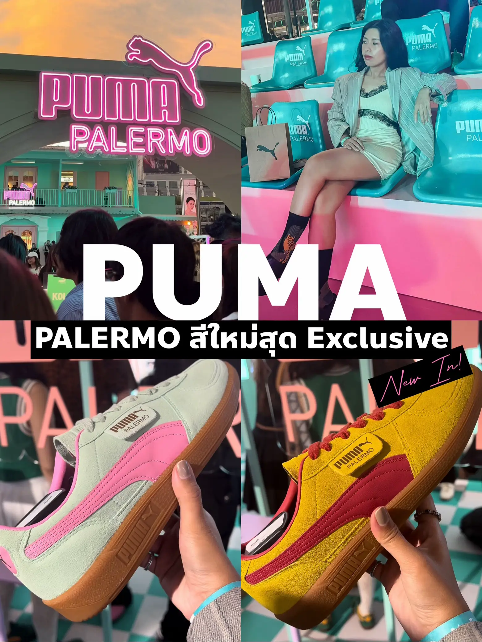 PUMA PALERMO รองเท้าผ้าใบสีสุด Exclusive!! | วิดีโอที่เผยแพร่โดย MODTRIMOSA | Lemon8