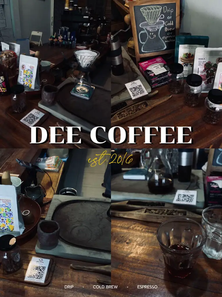 DEE COFFEE — ร้านกาแฟเล็กๆหน้าหมู่บ้าน | แกลเลอรีที่โพสต์โดย 𖤐 | Lemon8