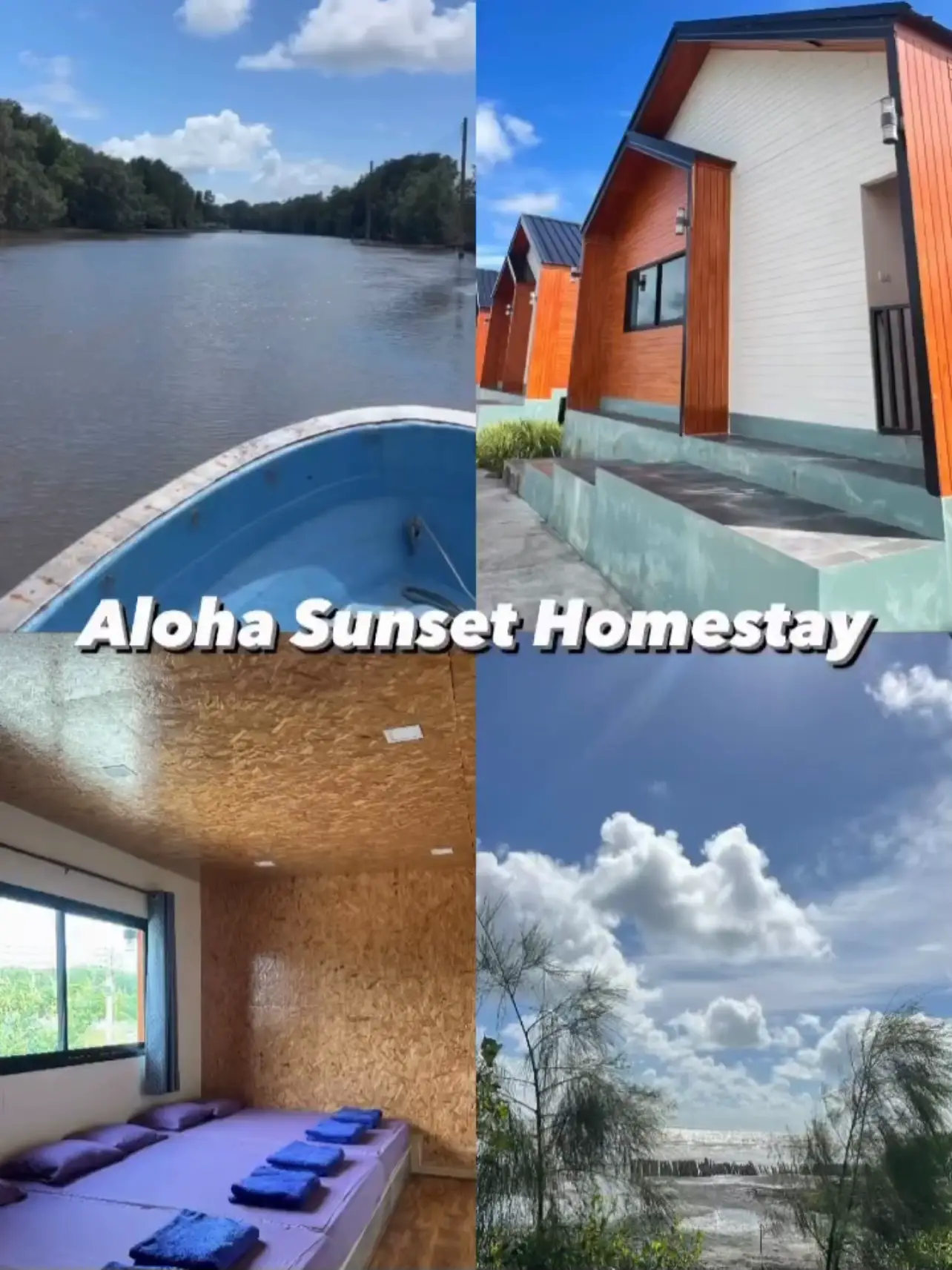Aloha sunset homestay.🛝🌊🚣 | แกลเลอรีที่โพสต์โดย แต๋วแหววรีวิว | Lemon8