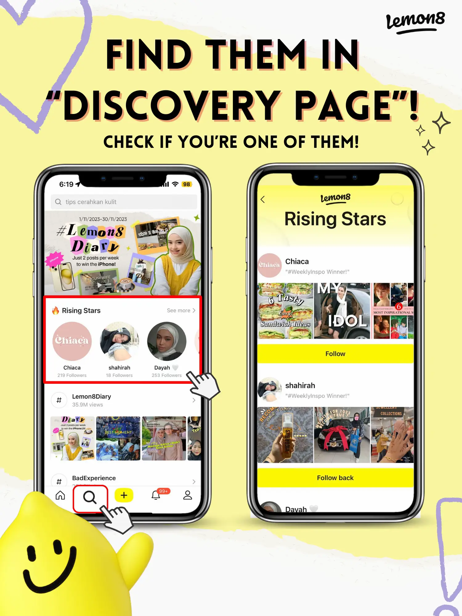 📢 New RISING STARS untuk minggu ini! 🤩 | Galeri disiarkan oleh Lemon8_MY | Lemon8