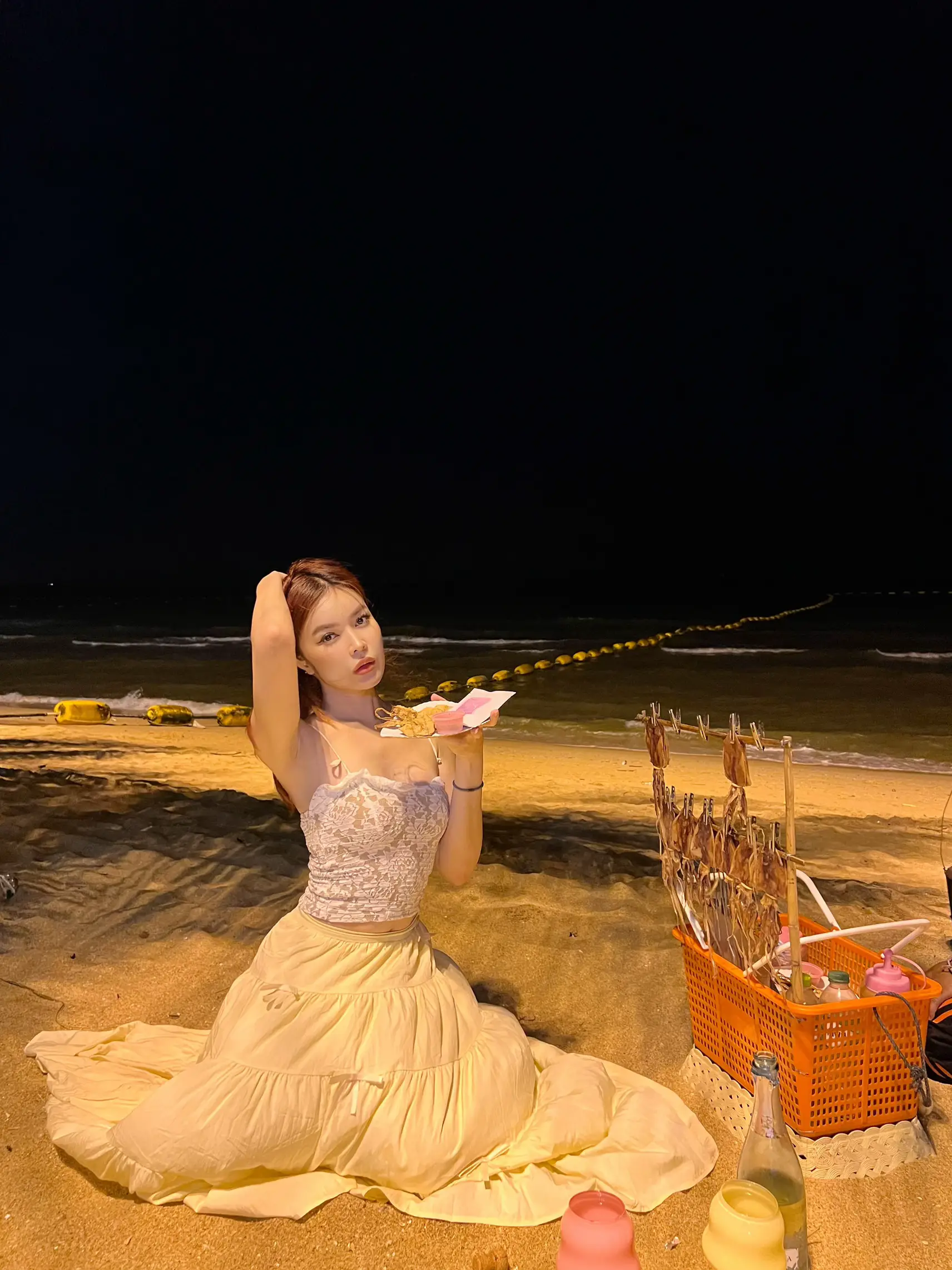 Sea night outfit #ชุดไปทะเล | แกลเลอรีที่โพสต์โดย Khai_leena | Lemon8