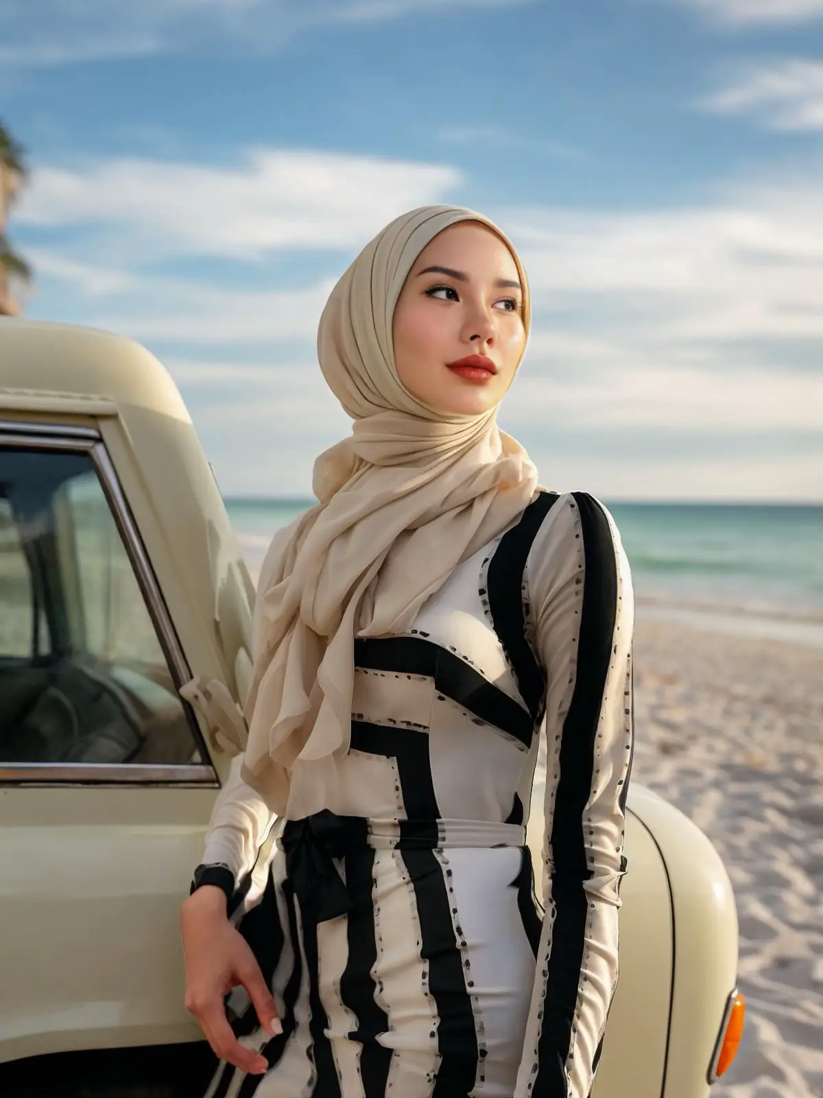 เมื่อให้ AI photo studio lemon8 เปลี่ยนลุคเป็นสาวใส่ฮิญาบ | แกลเลอรีที่โพสต์โดย Saiparn_65 | Lemon8