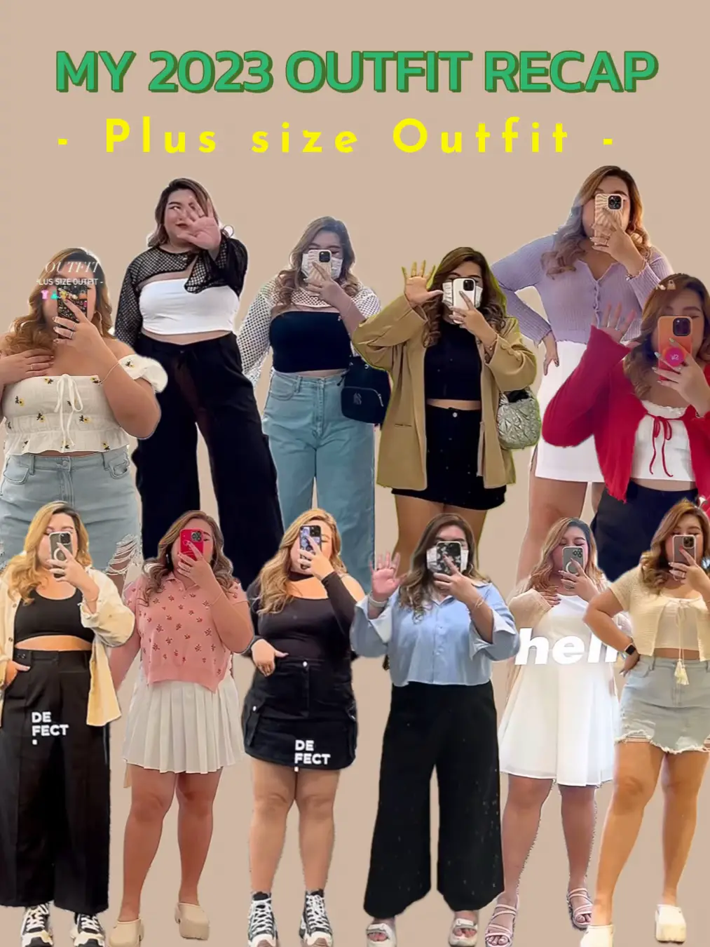 MY 2023 Outfit Recap : แต่งตัวสาวอวบ 👗👚👡👜 | วิดีโอที่เผยแพร่โดย ️Sowon. | Lemon8
