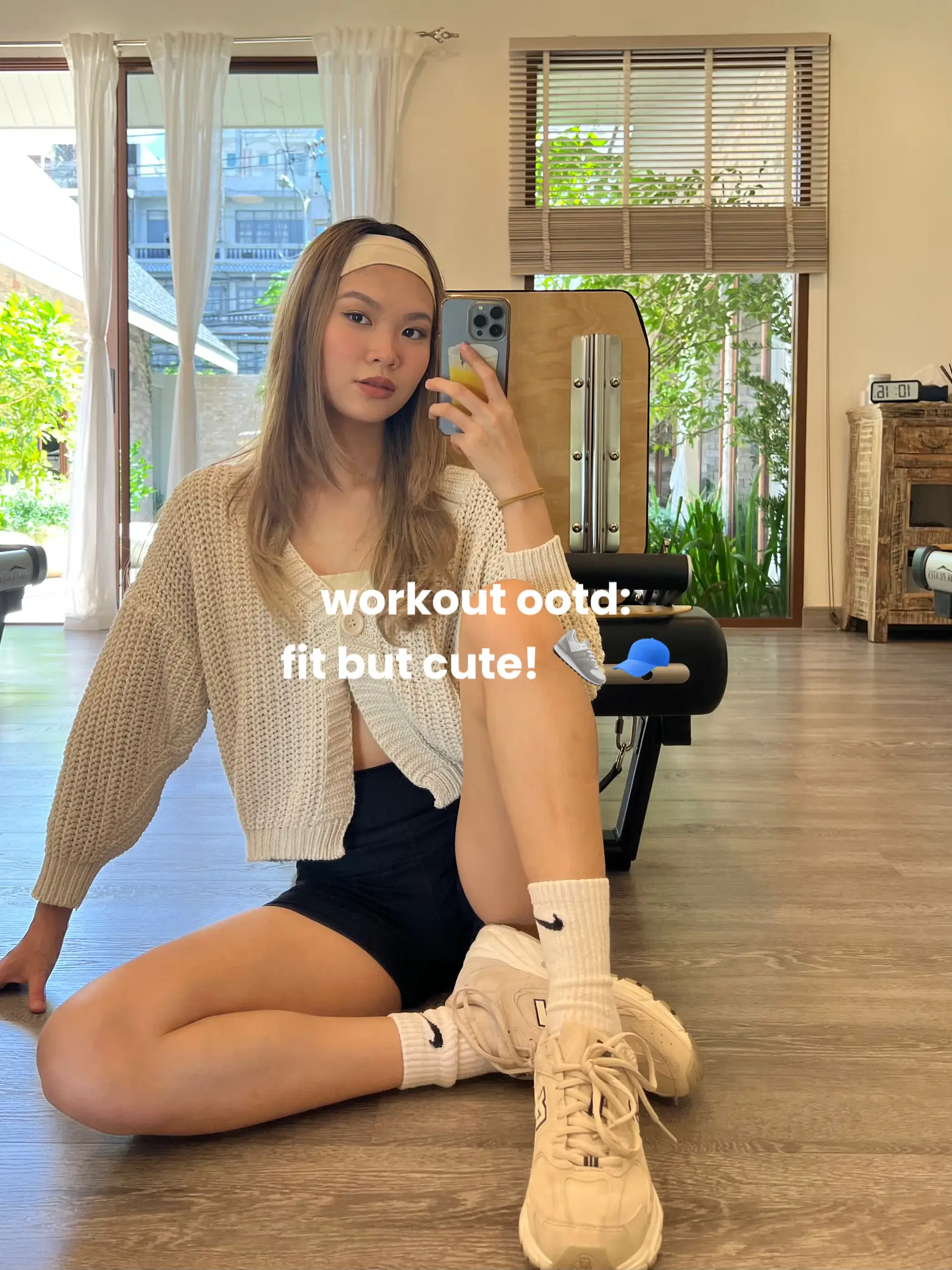 workout ootd: fit but cute! 🎧👟🧢 ไอเดียชุดออกกำลังกาย | แกลเลอรีที่โพสต์ ...