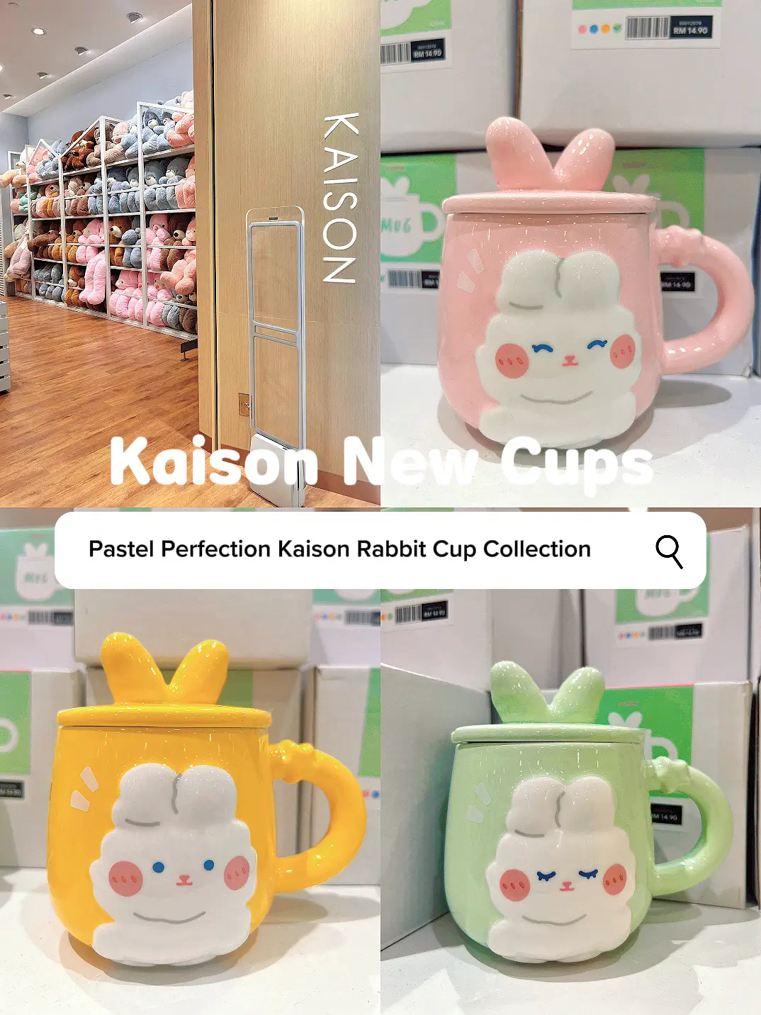 Pastel Perfection Kaison Rabbit Cup New Collection | Galeri disiarkan ...