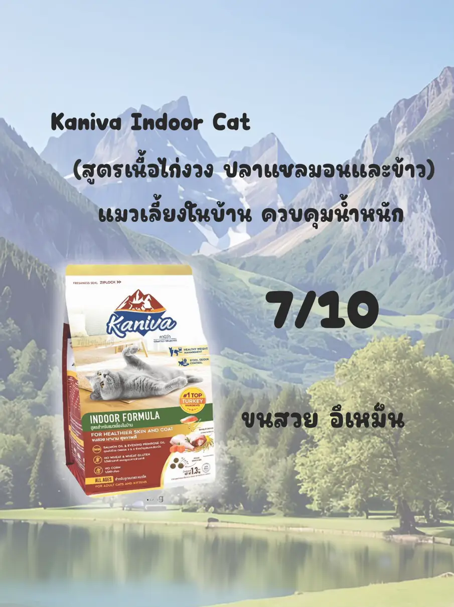 รีวิว อาหารแมวคานิว่า kaniva | แกลเลอรีที่โพสต์โดย New | Lemon8
