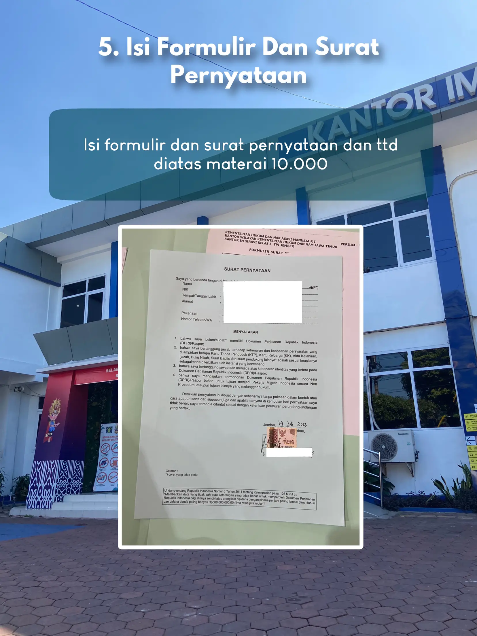 Cara Bikin Paspor Mudah Untuk Pemula | Galeri disiarkan oleh Mega Sophie | Lemon8