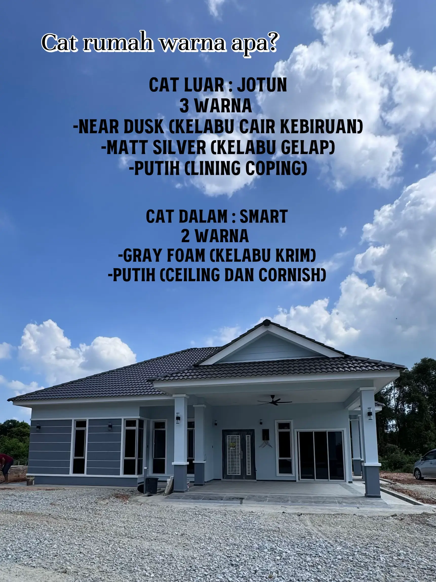 20 idea Warna Cat Dinding Luar Rumah Jotun teratas pada tahun 2024