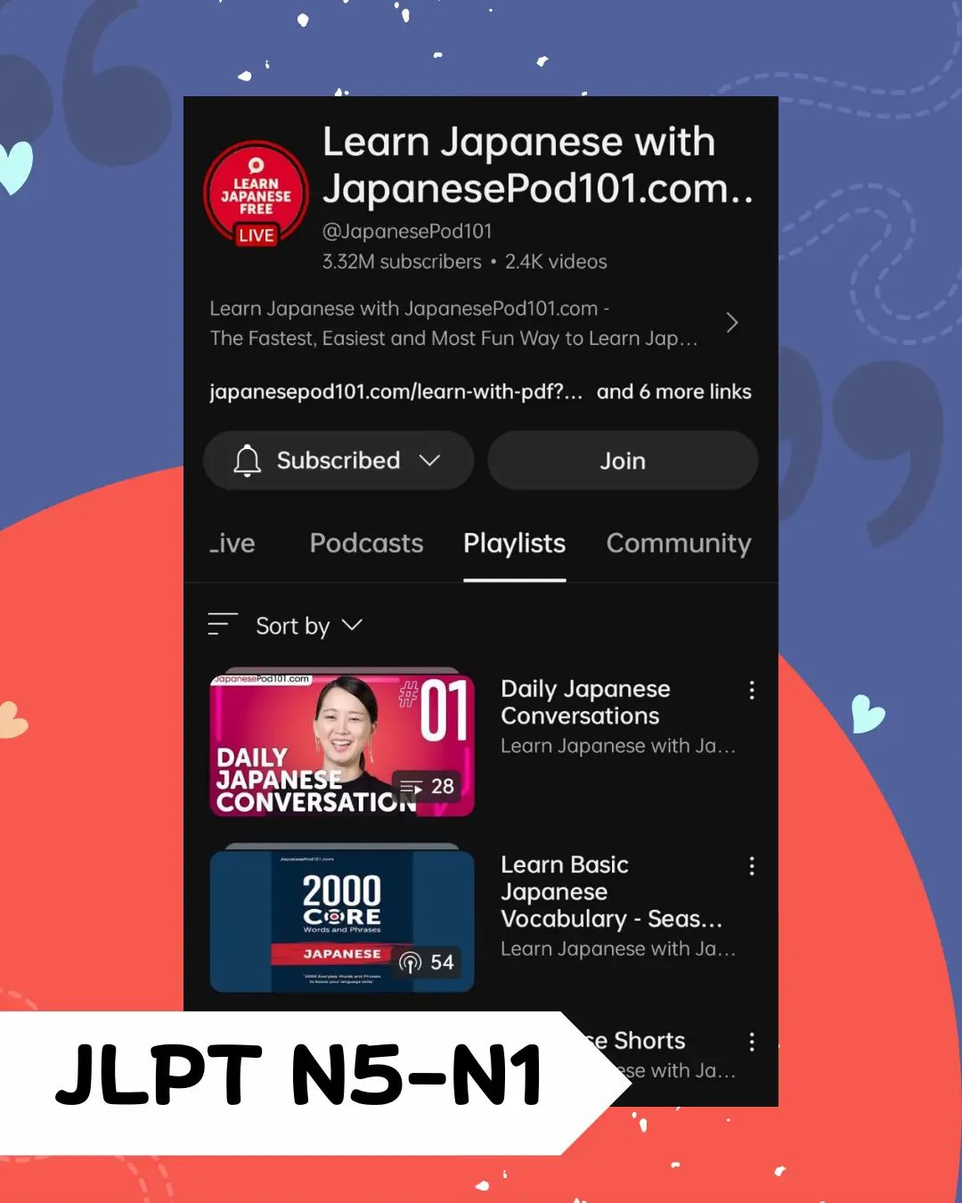 6 ช่อง Youtube เตรียมสอบ JLPT วัดระดับภาษาญี่ปุ่น | แกลเลอรีที่โพสต์โดย World🌐Vine | Lemon8